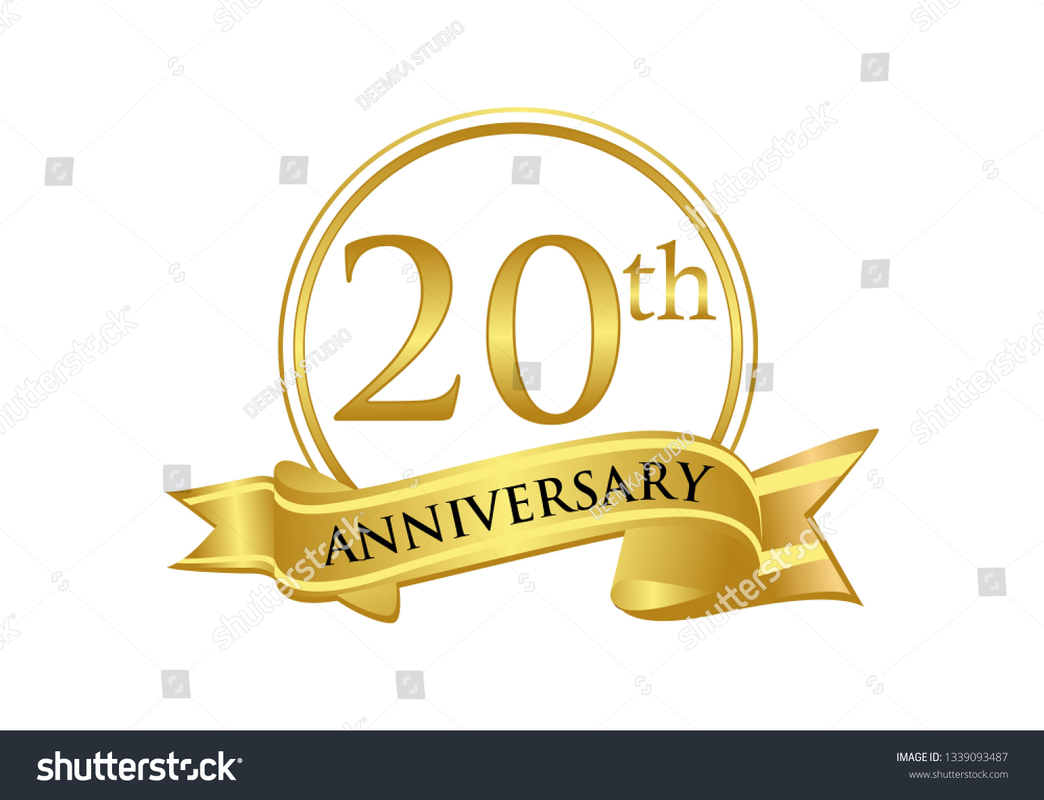 20th Anniversary Celebration Logo Vector: เวกเตอร์สต็อก (ปลอดค่า ...