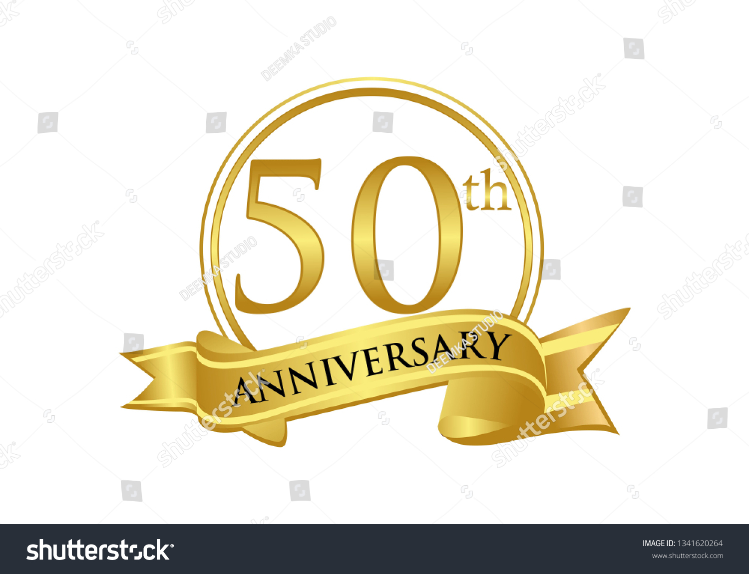 50th Anniversary Celebration Logo Vector: เวกเตอร์สต็อก (ปลอดค่า ...