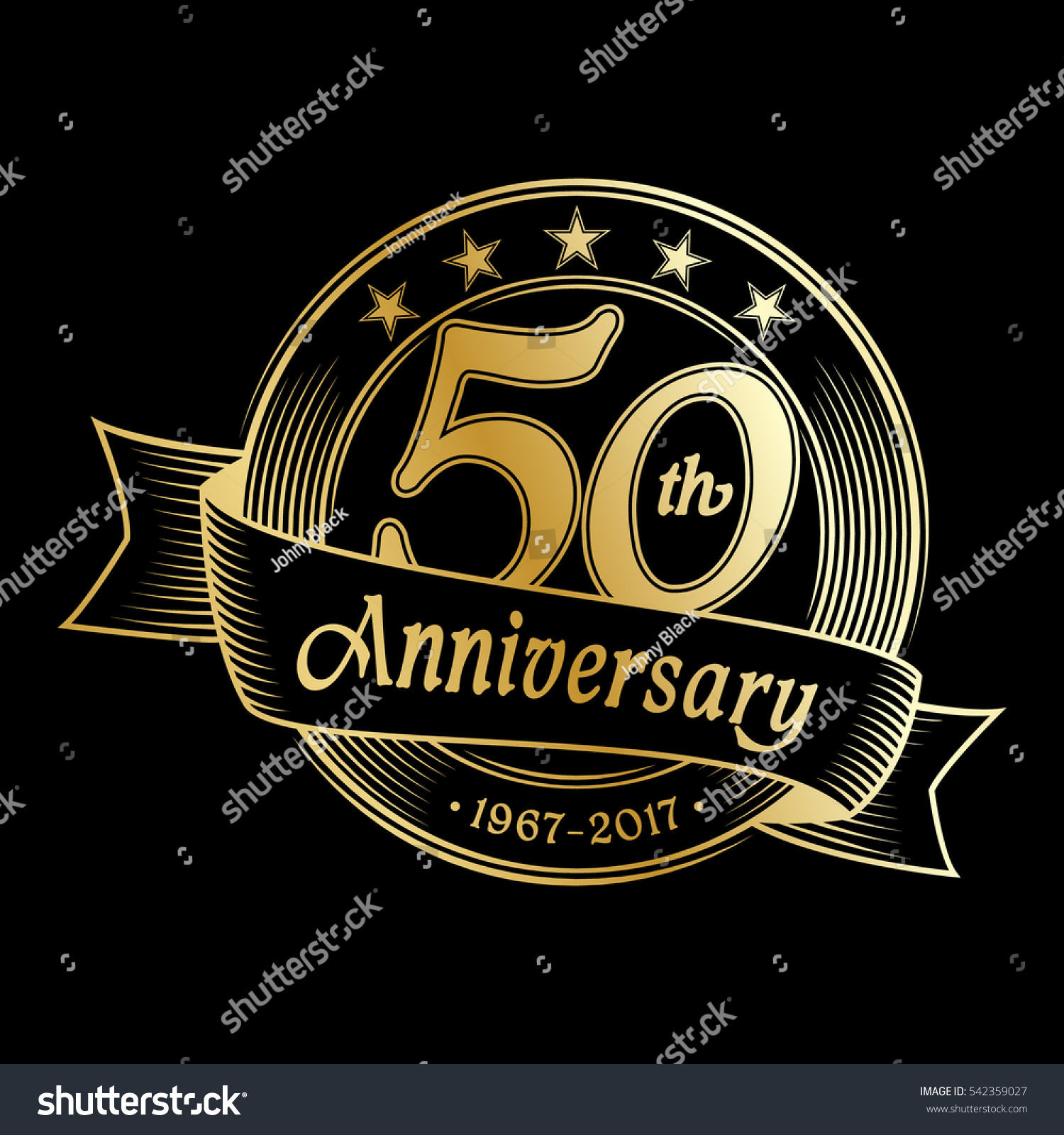 50th Anniversary Design Template Vector Illustration Stock Vector ...