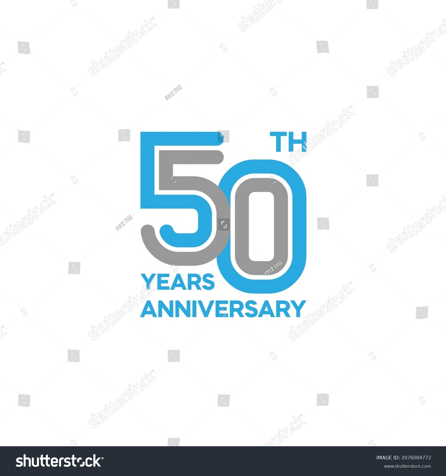 50th Anniversary Logo Template Vector Illustration Stock Vector ...
