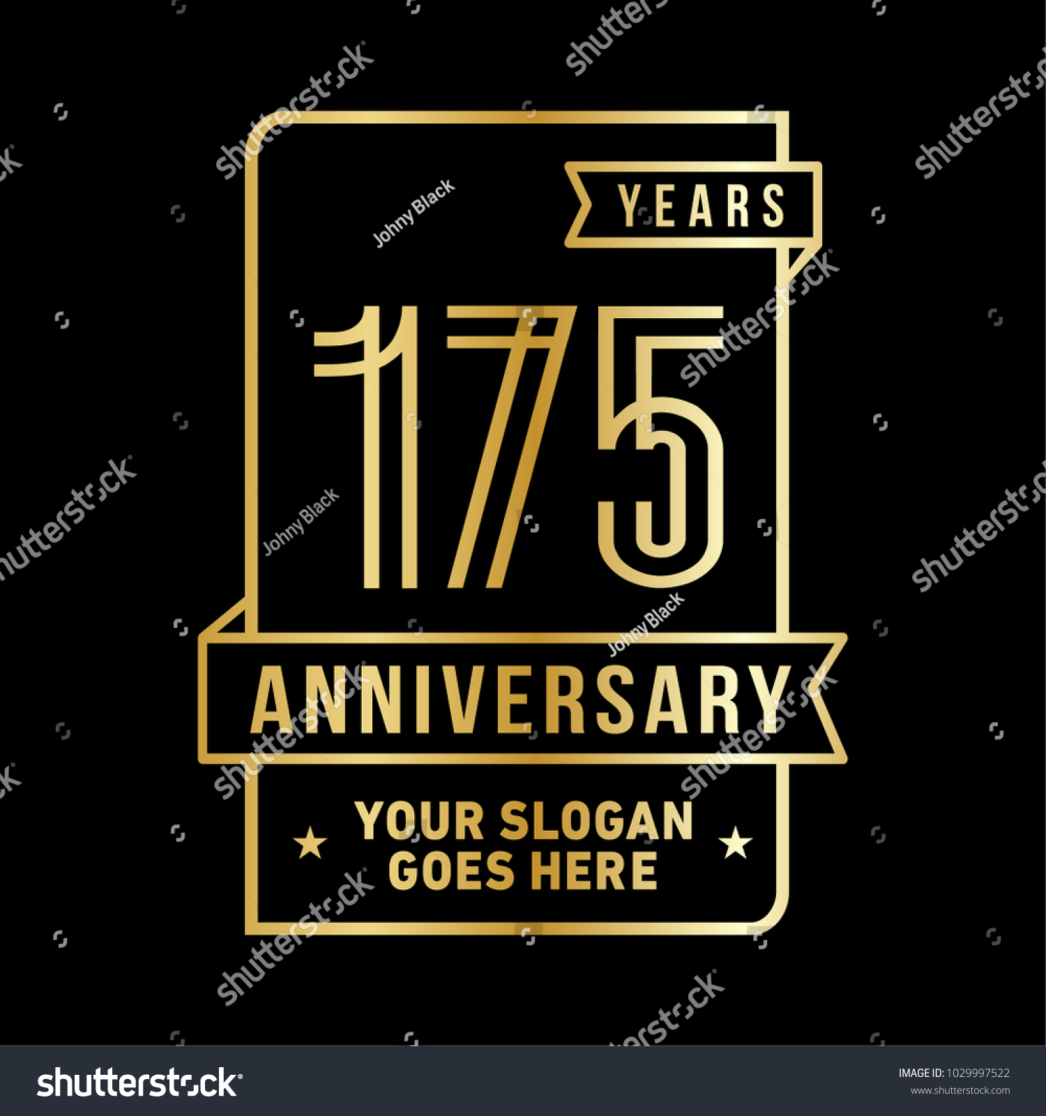 175th Anniversary Logo Vector Illustration: vetor stock (livre de ...