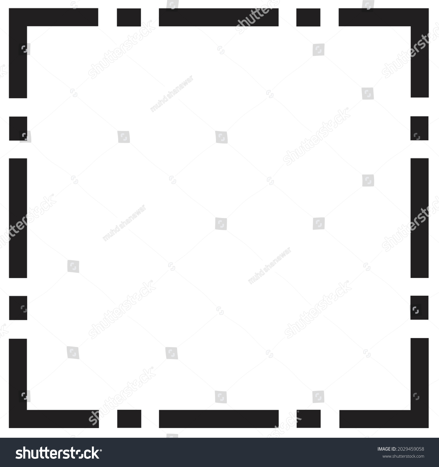This Vector Black Dash Line Border Stock Vector (Royalty Free ...