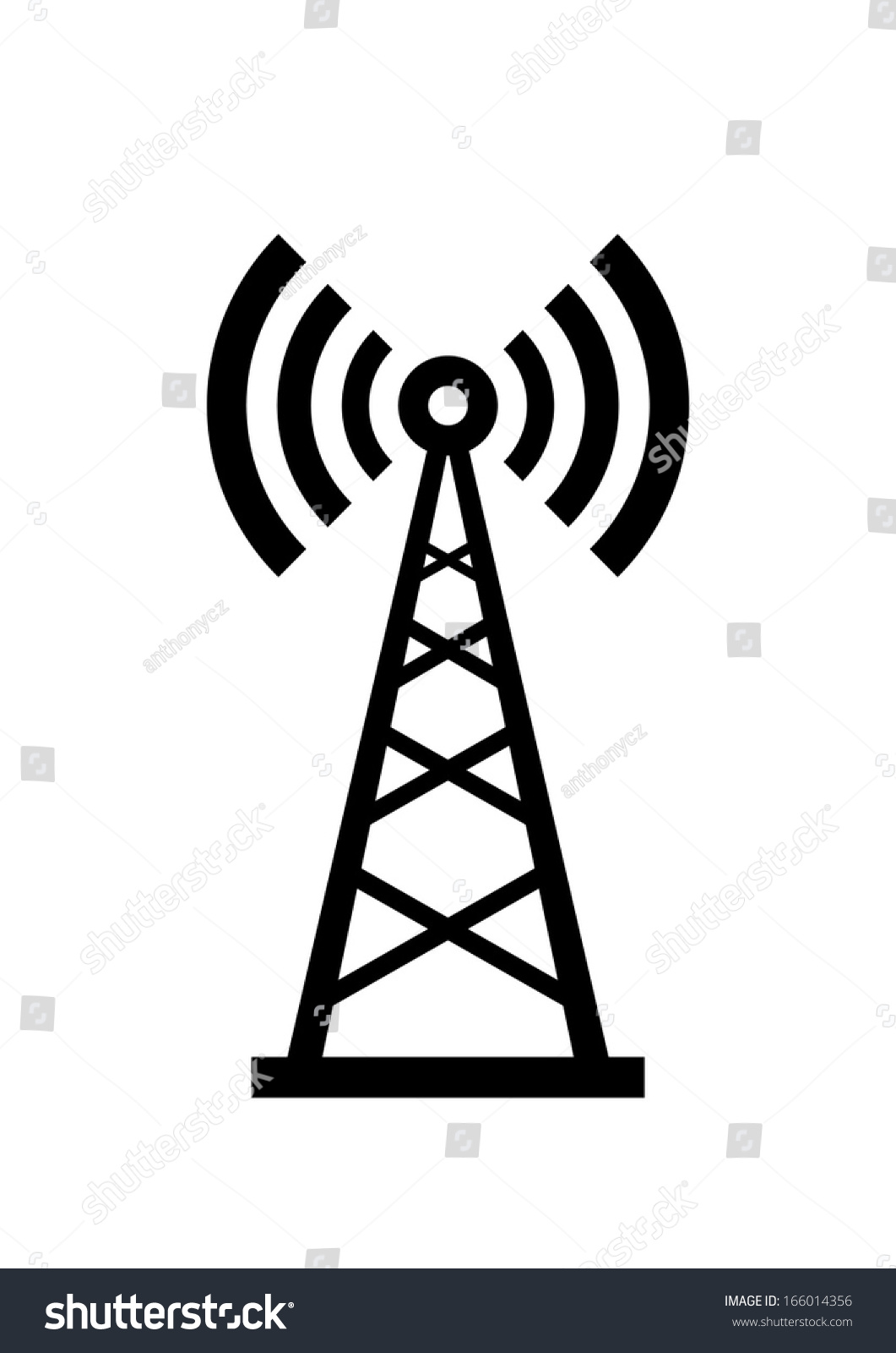 Transmitter Icon Stock Vector (Royalty Free) 166014356 - Shutterstock