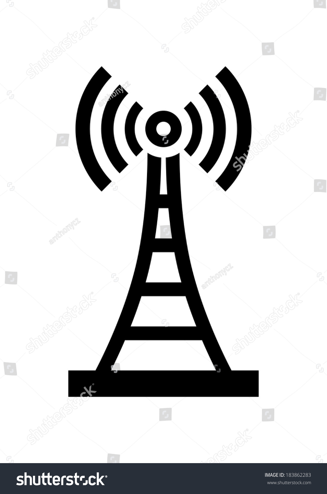 Transmitter Icon Stock Vector (Royalty Free) 183862283 | Shutterstock