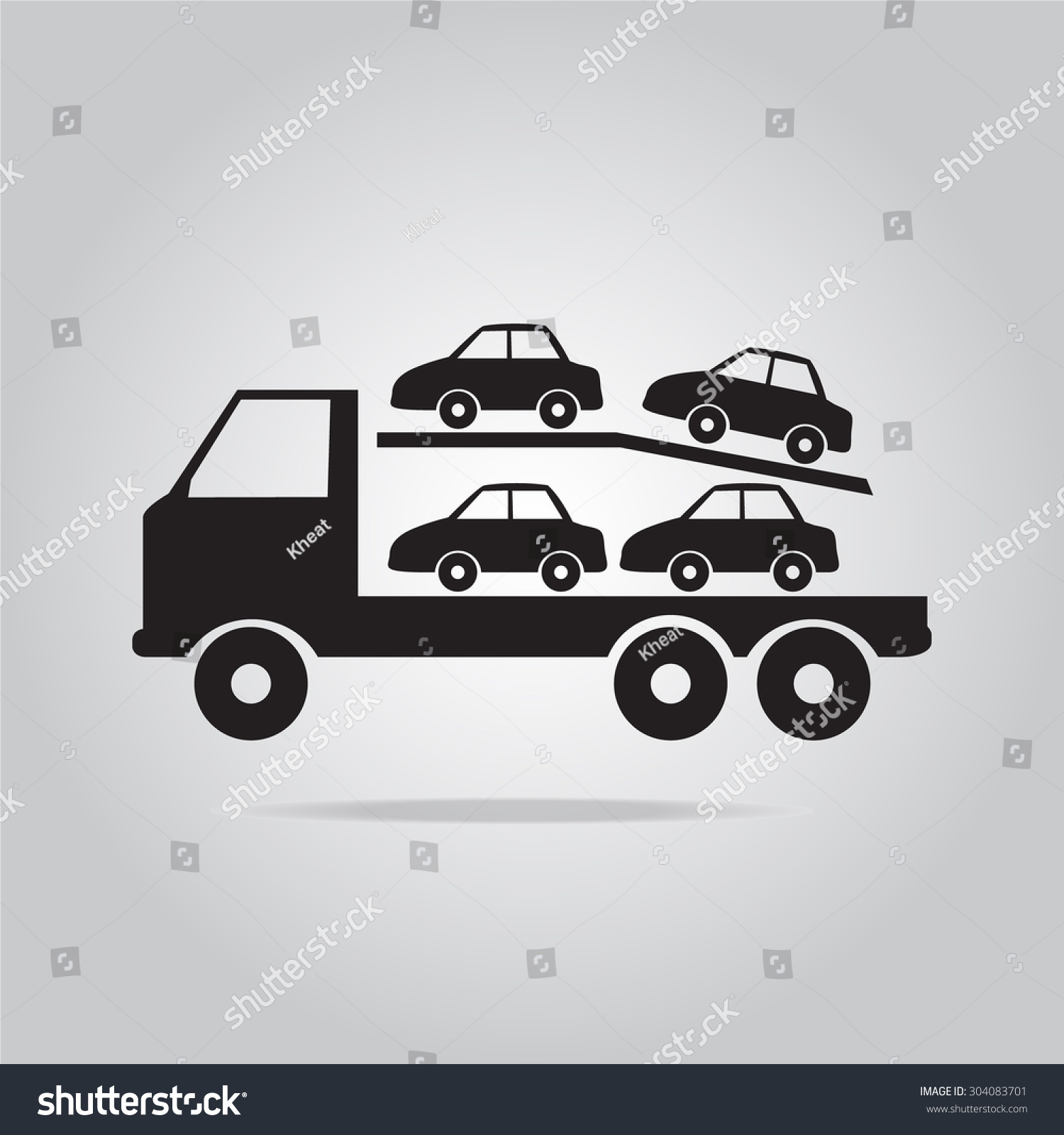 Truck Symbol Vector Illustration Stock Vector (Royalty Free) 304083701 ...