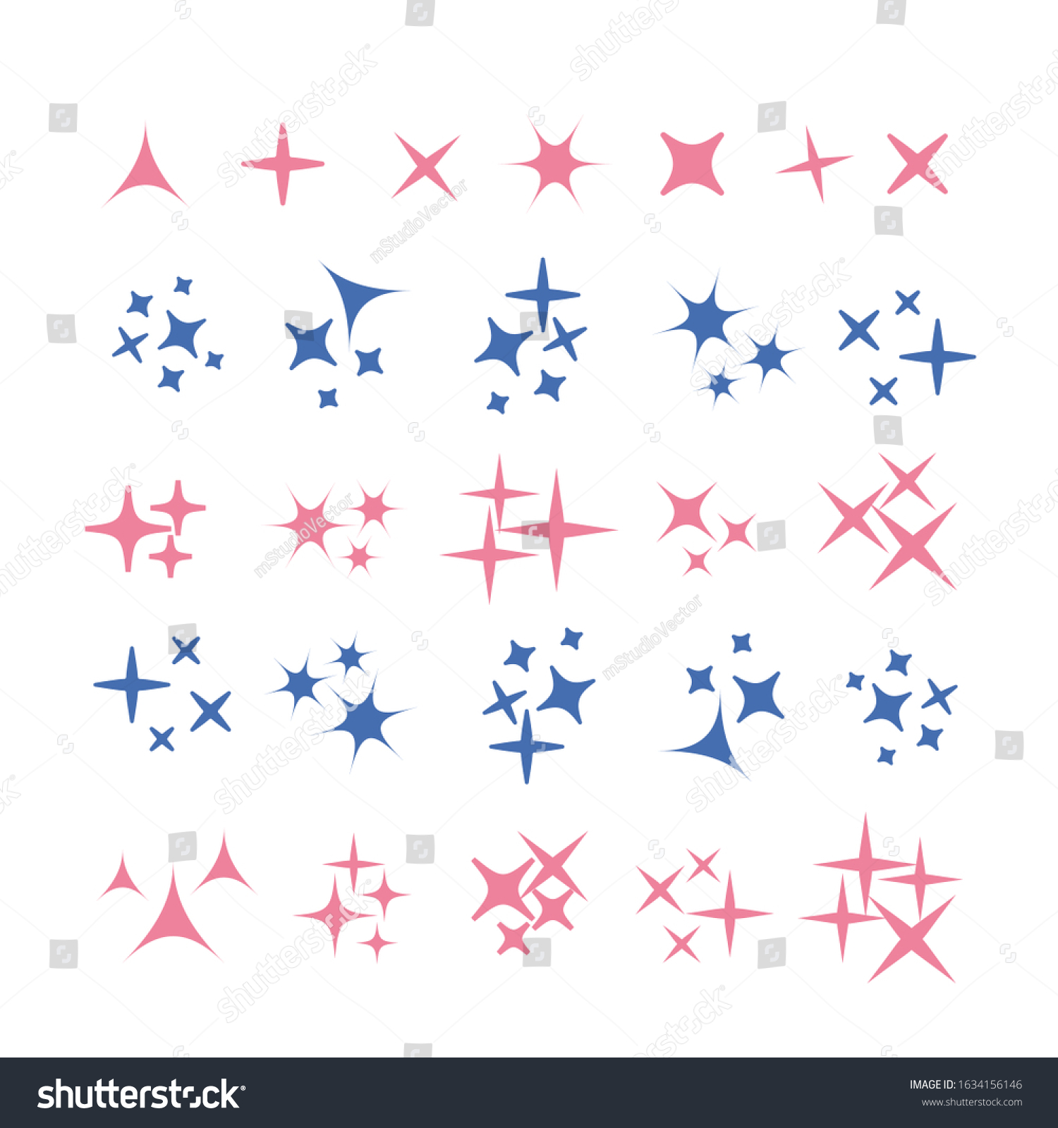 Twinkle Star Set Twinkle Light Particles Stock Vector (Royalty Free ...