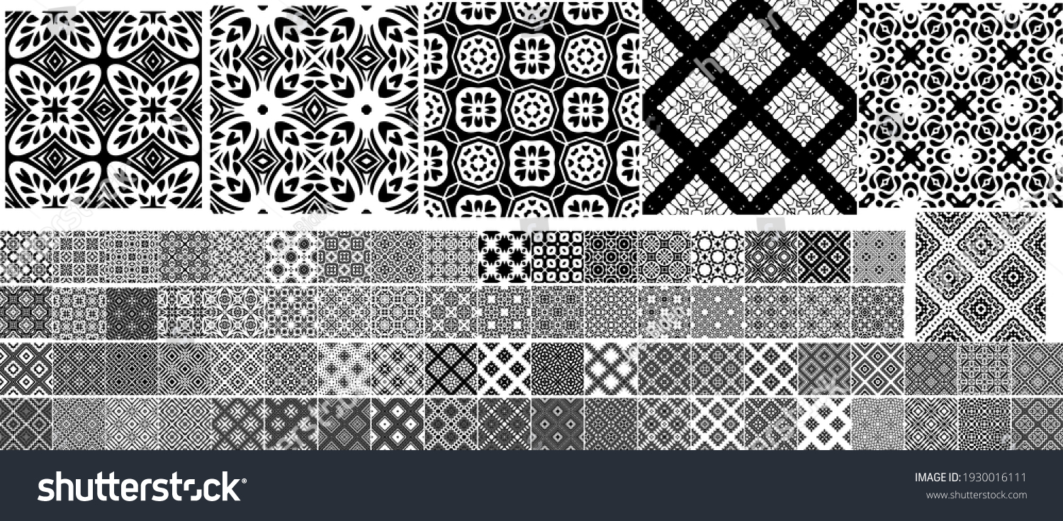 80 Universal Different Geometric Patterns Vector Stock Vector (Royalty ...
