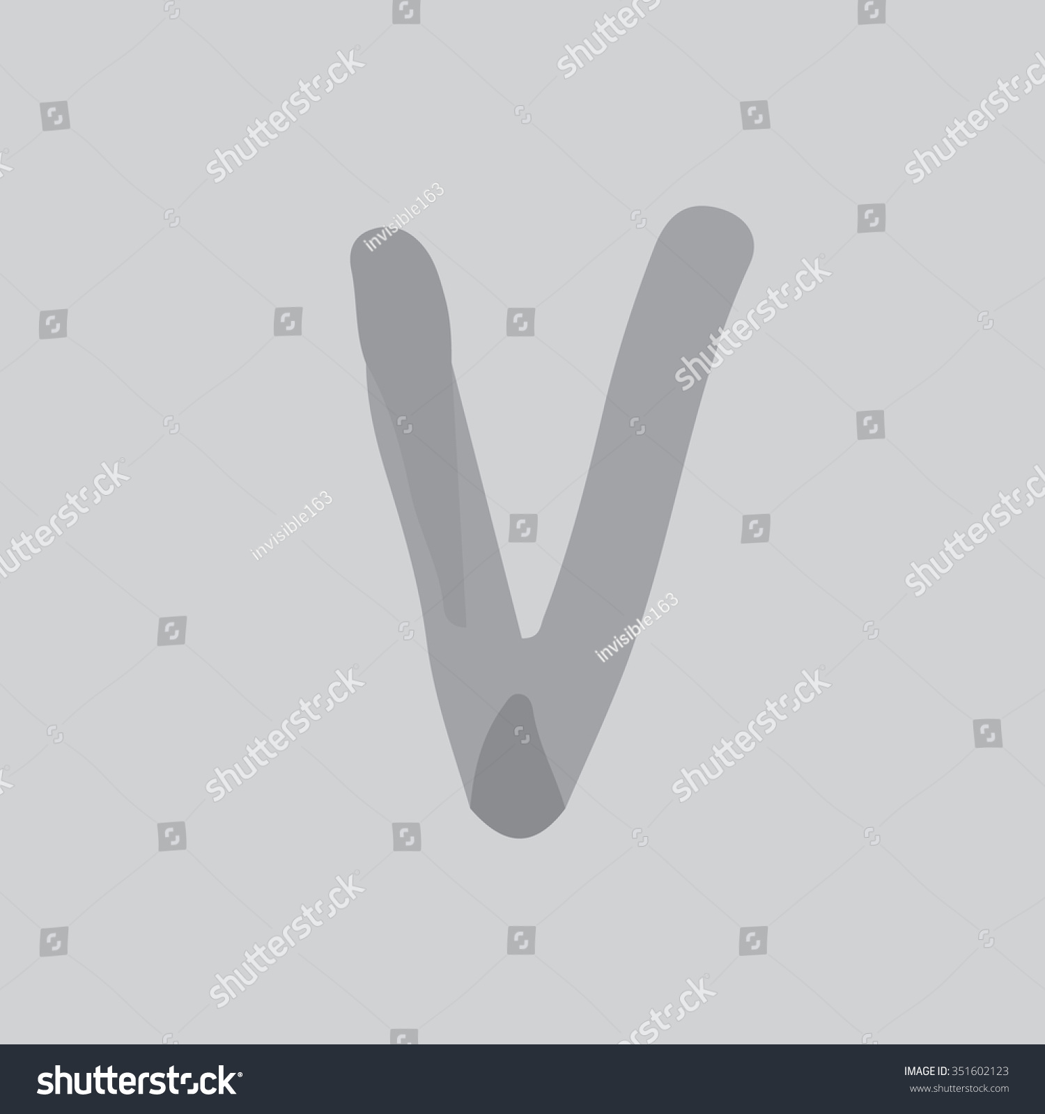 Vhand Written Modern Alphabet Vector: เวกเตอร์สต็อก (ปลอดค่าลิขสิทธิ์ ...