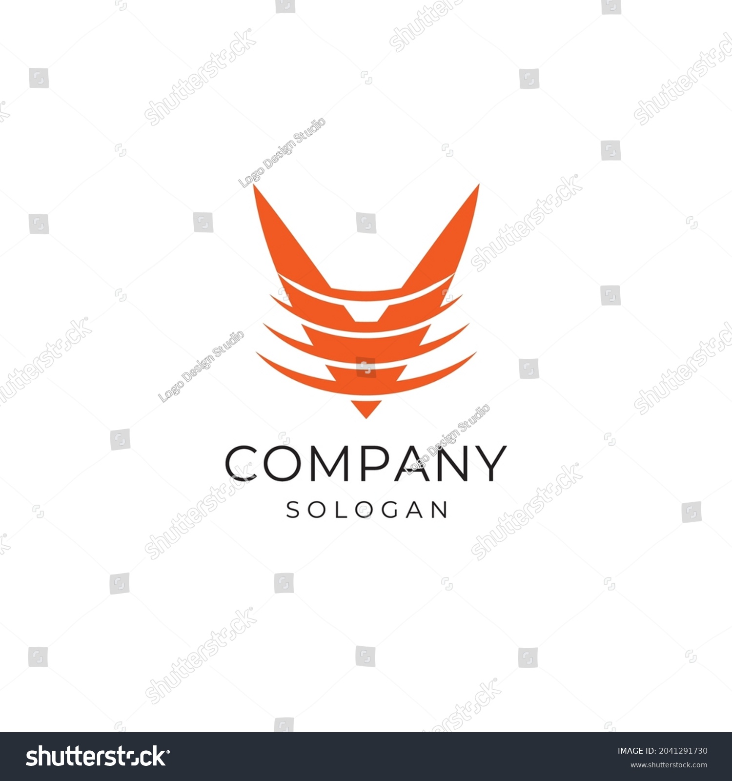 V Text Wave Logo Design Idea Stock Vector (Royalty Free) 2041291730 ...