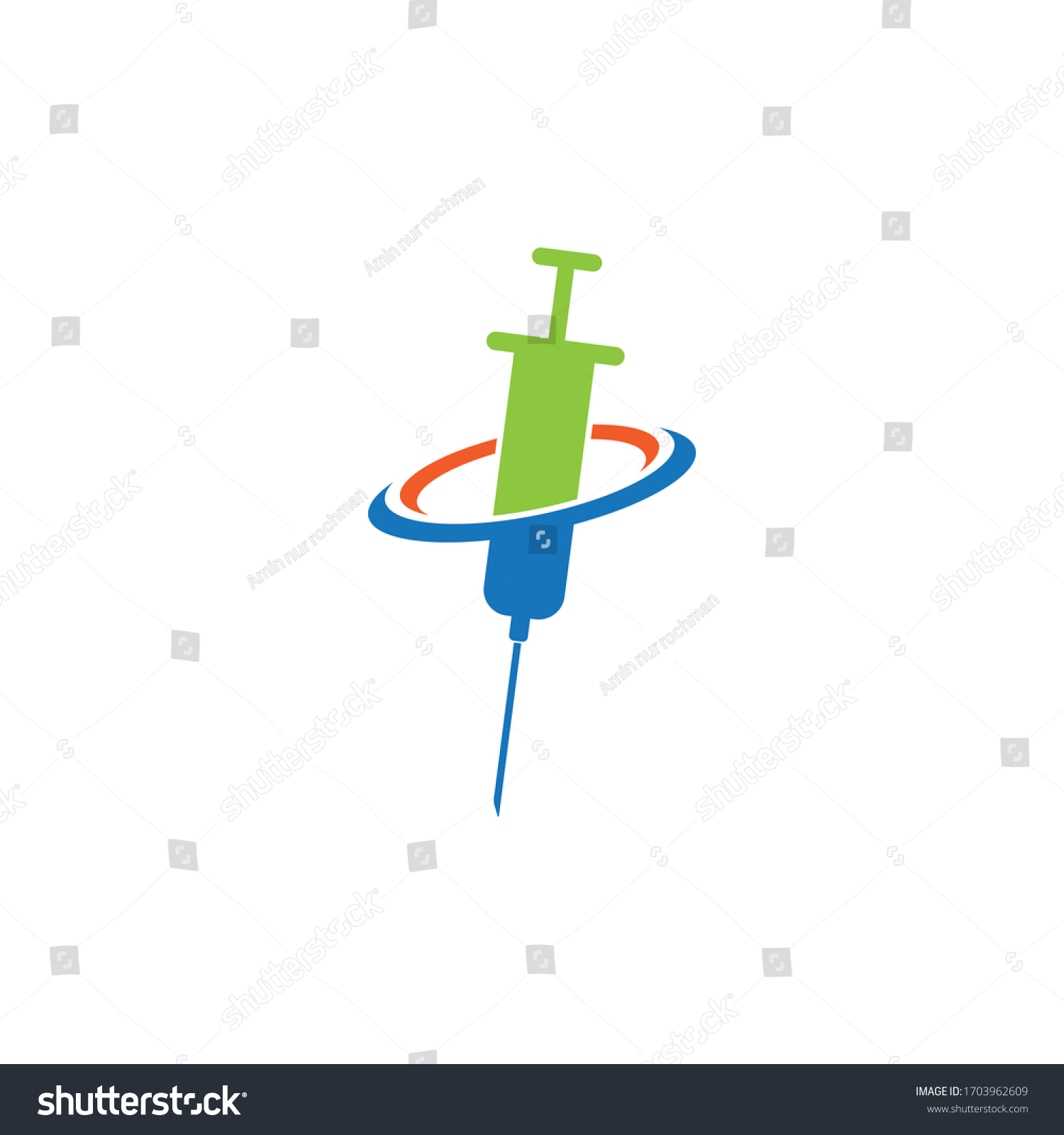 Vaccination Immunization Icon Logo Vector Template Stock Vector ...