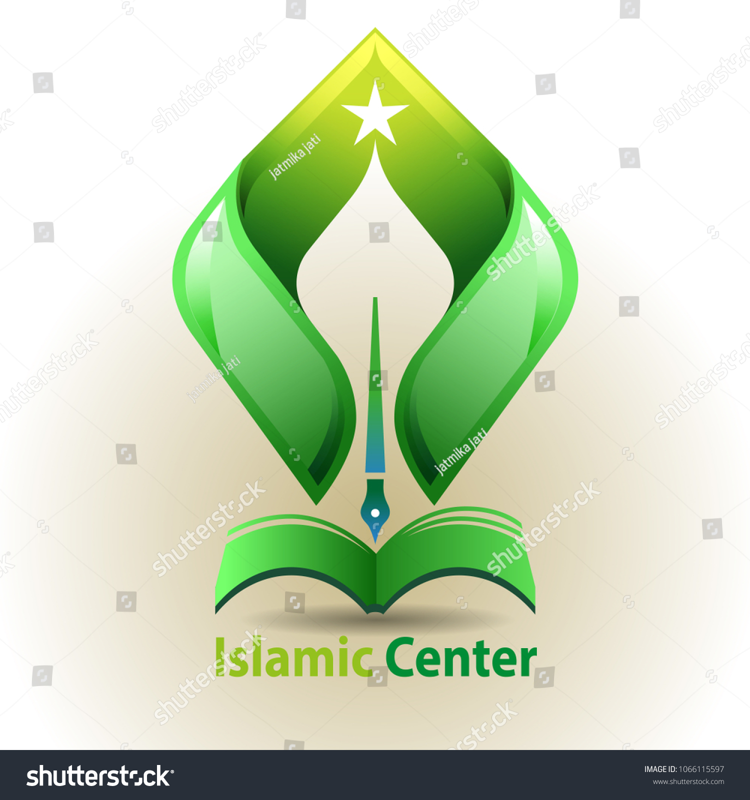 Vector Abstract Islamic Learning Center Symbol: เวกเตอร์สต็อก (ปลอดค่า ...