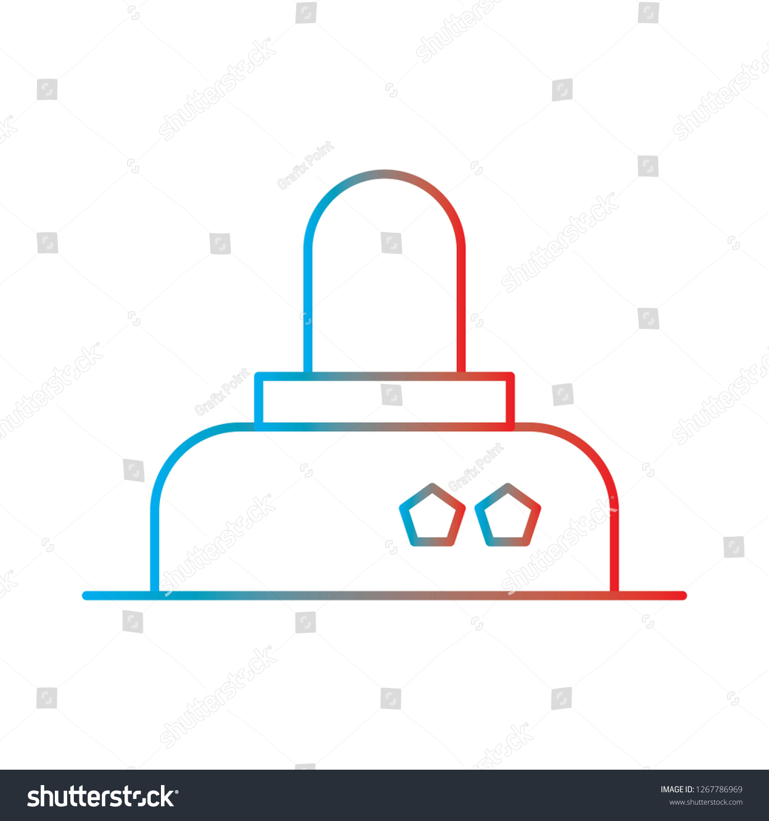 Vector Bell Icon Stock Vector (Royalty Free) 1267786969 | Shutterstock