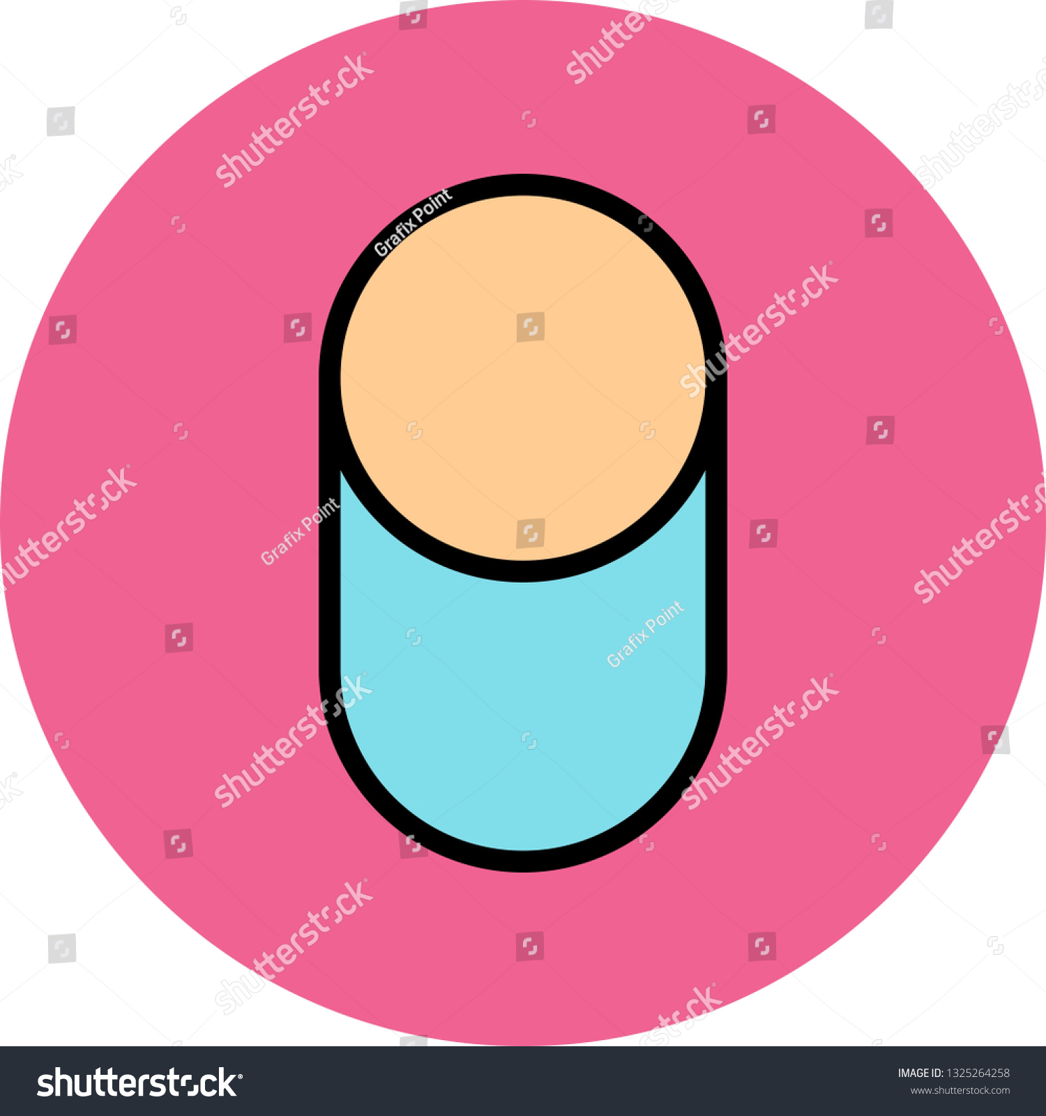 Vector Cylinder Geometric Shape Icon Stock Vector (Royalty Free ...