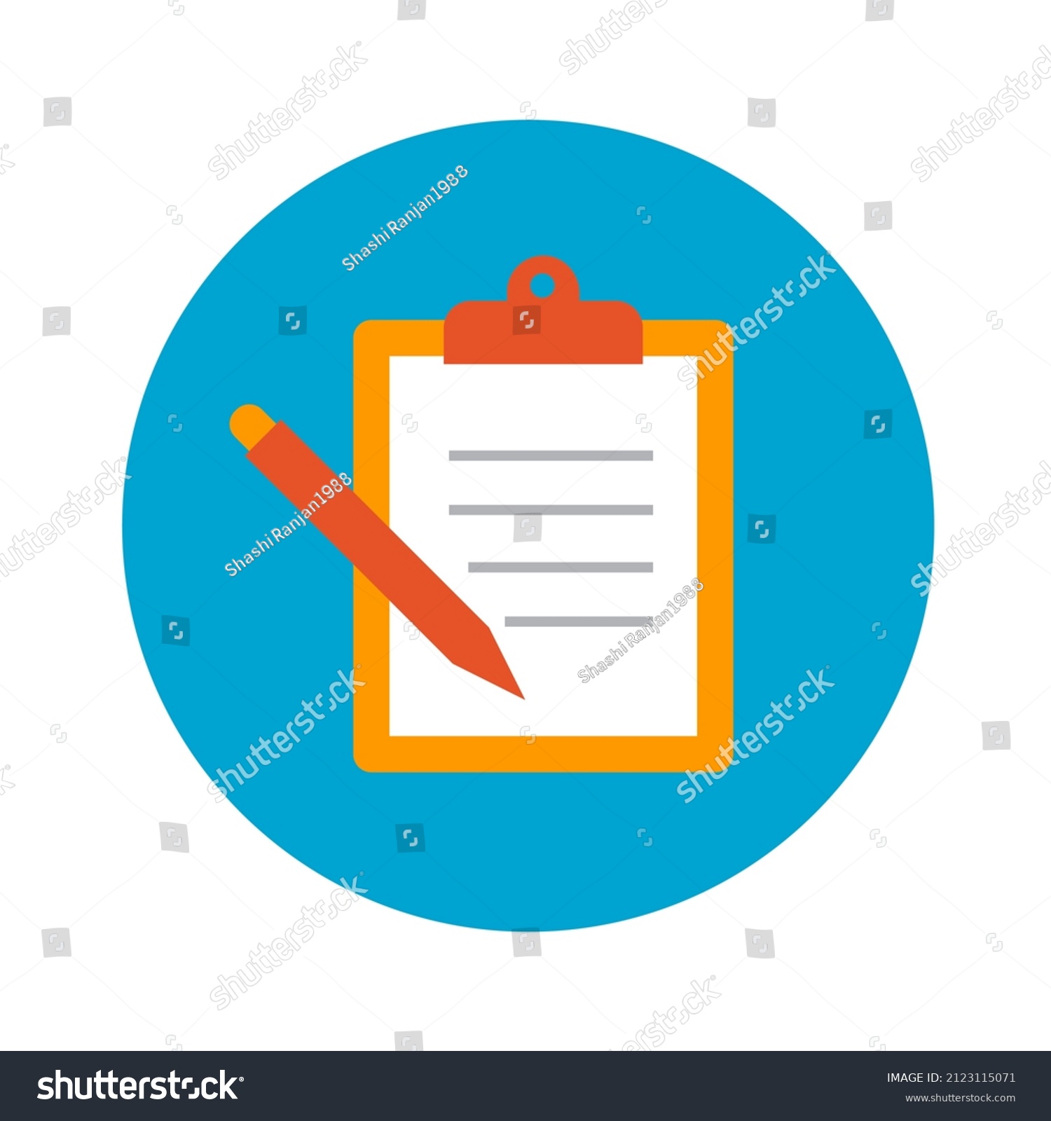Vector Illustration Document Review Stock Vector (Royalty Free ...