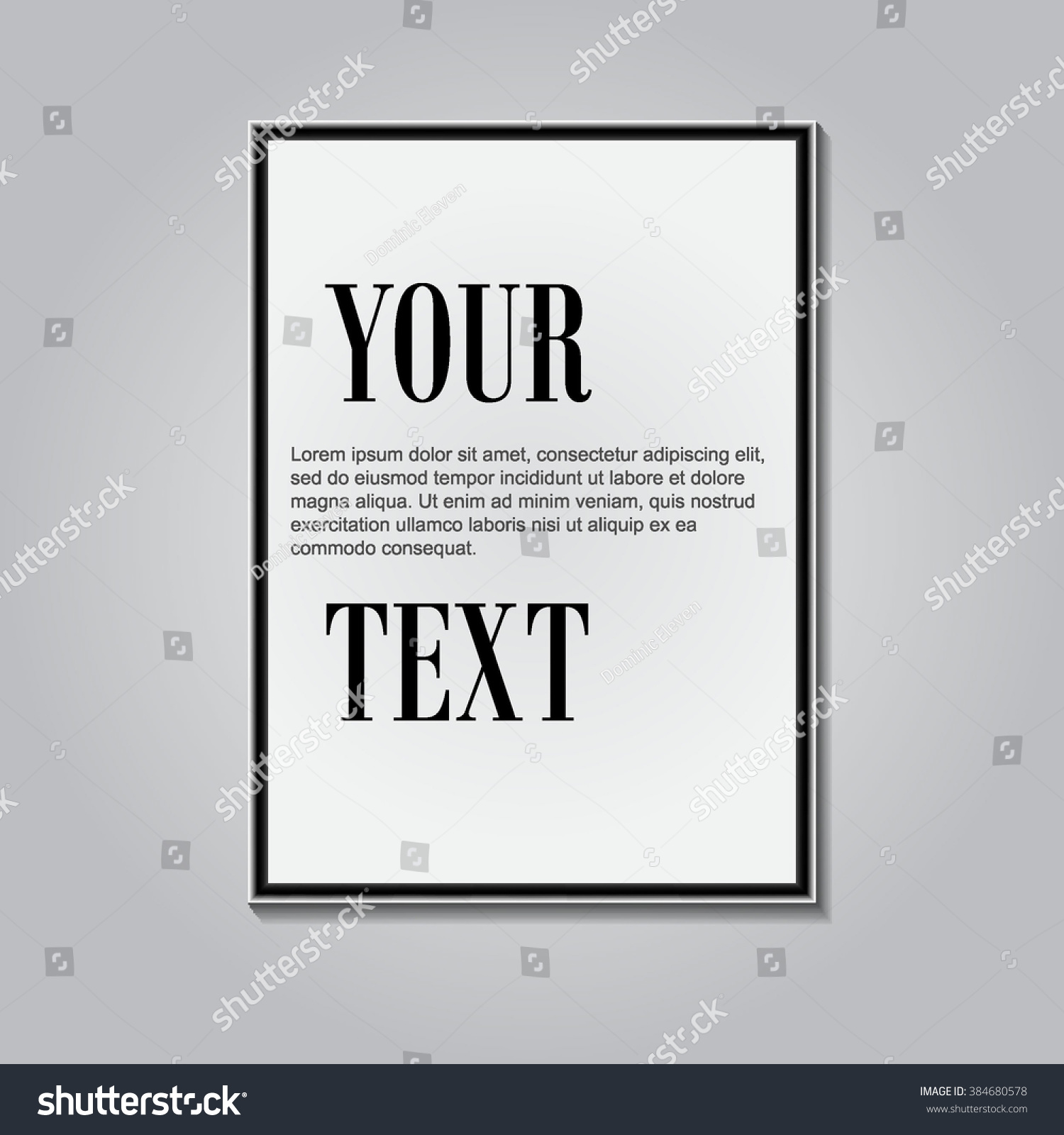 Vector Illustration Frame Design A4 Image Stock Vector (Royalty Free ...