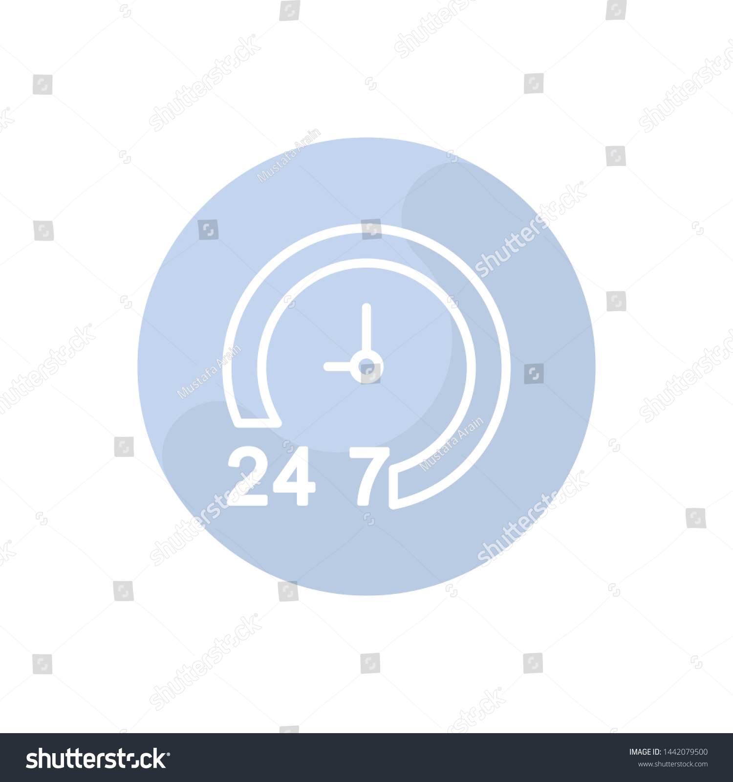 247 Vector Illustration Outline Sign 스톡 벡터(로열티 프리) 1442079500 ...