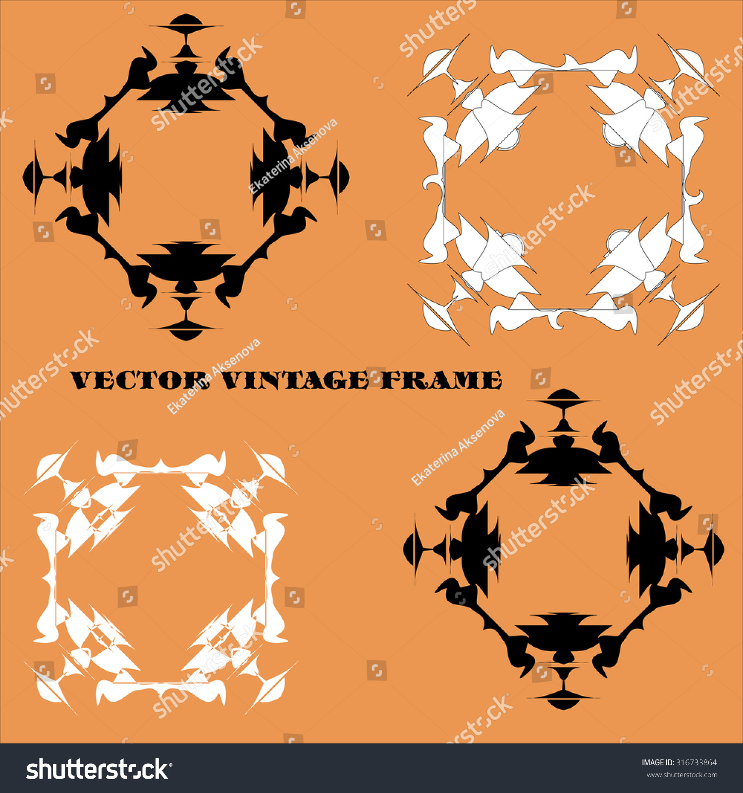 Vector Photo Logo Monogram Design Initials Stock Vector (Royalty Free ...