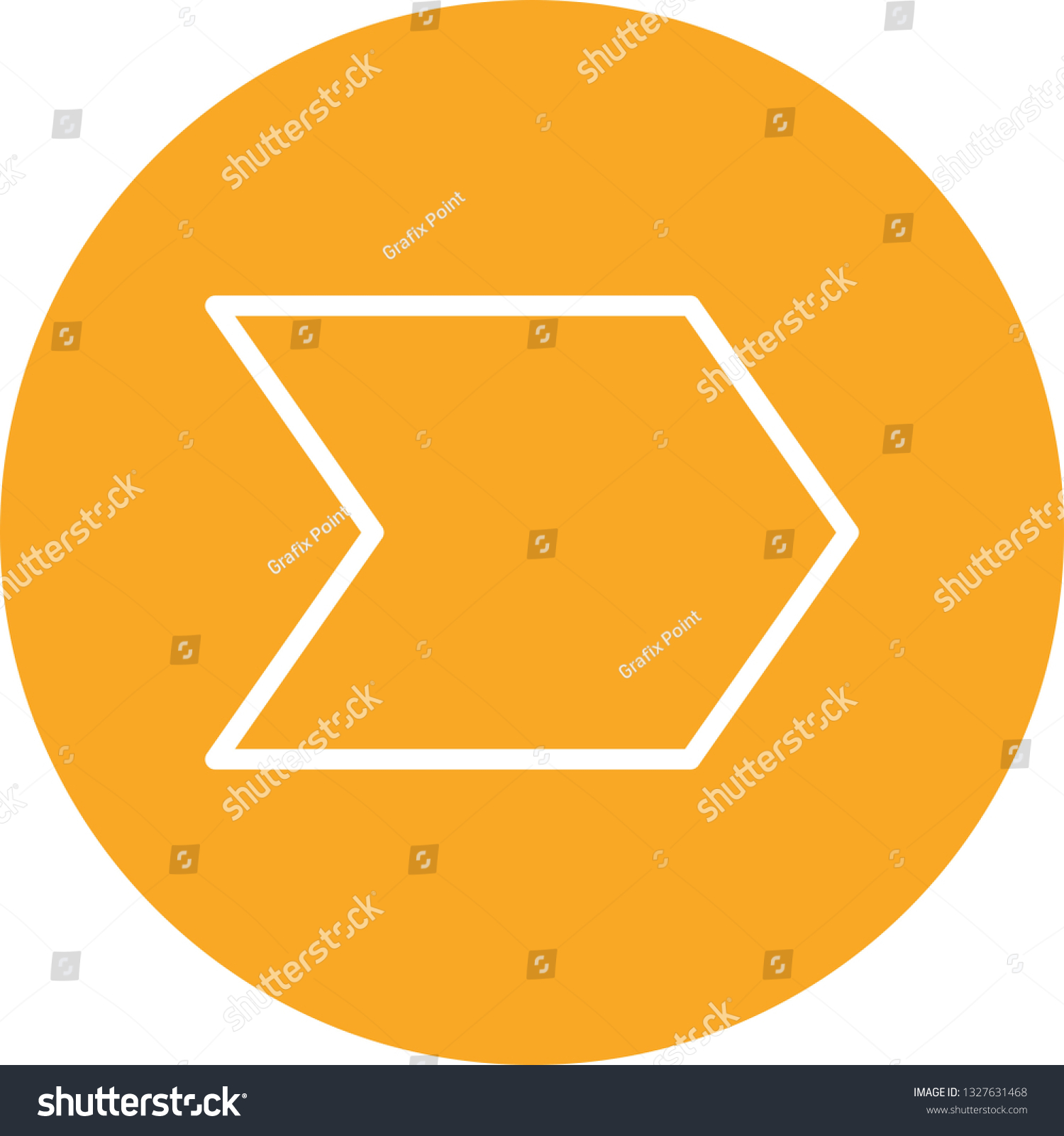 Vector Rightward Arrow Icon Stock Vector (Royalty Free) 1327631468 ...