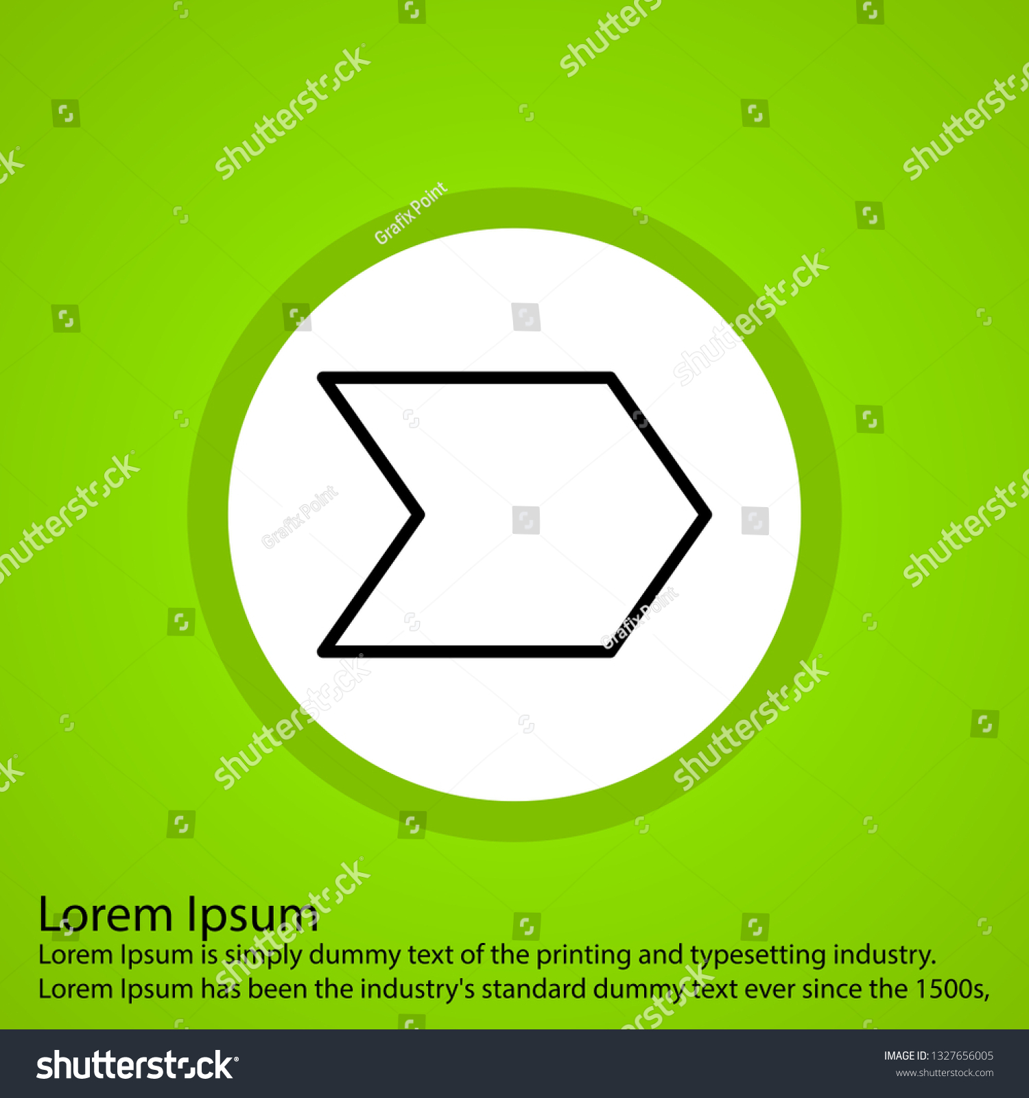 Vector Rightward Arrow Icon Stock Vector (Royalty Free) 1327656005 ...