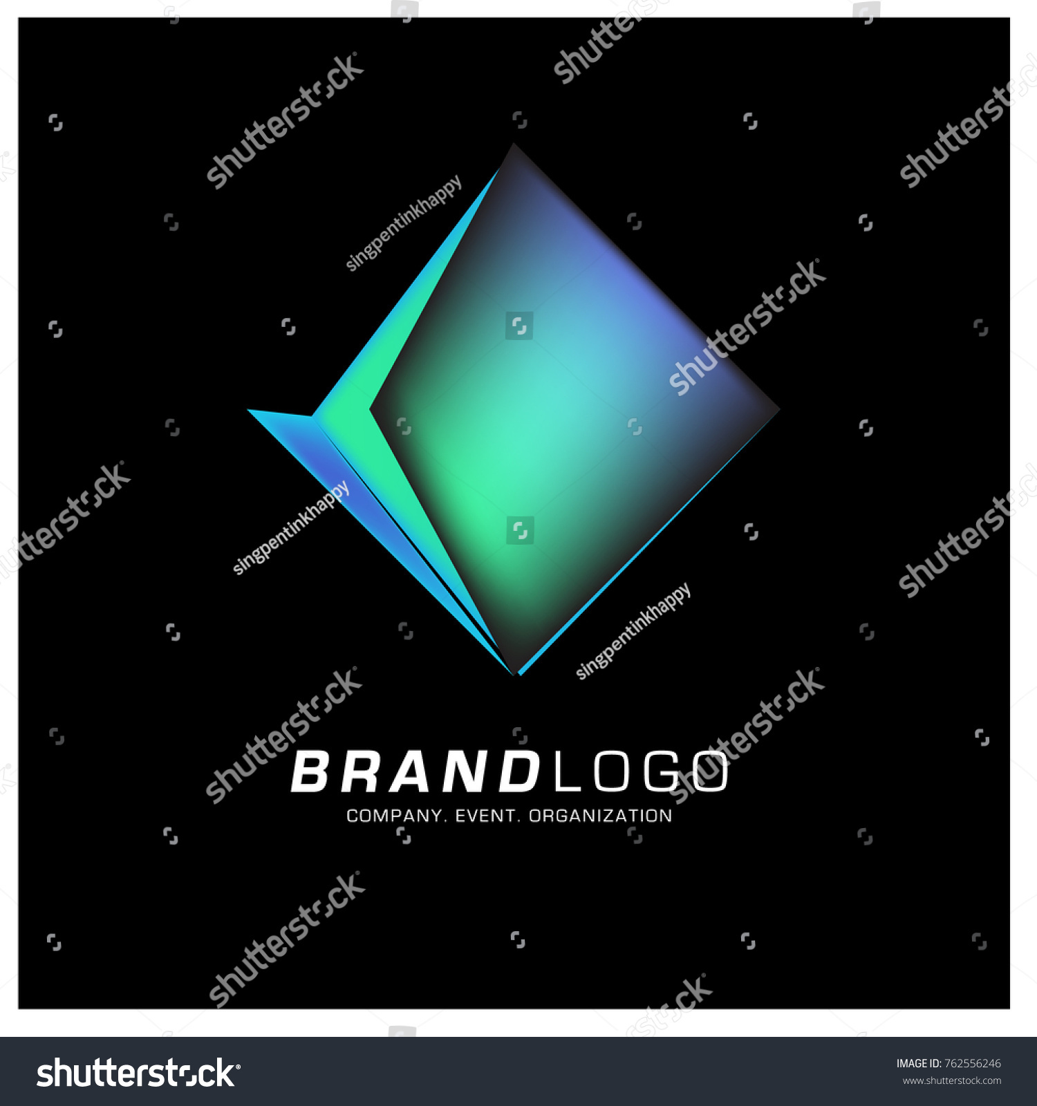 Vector Simple Geometric Logo Design Stock Vector (Royalty Free ...