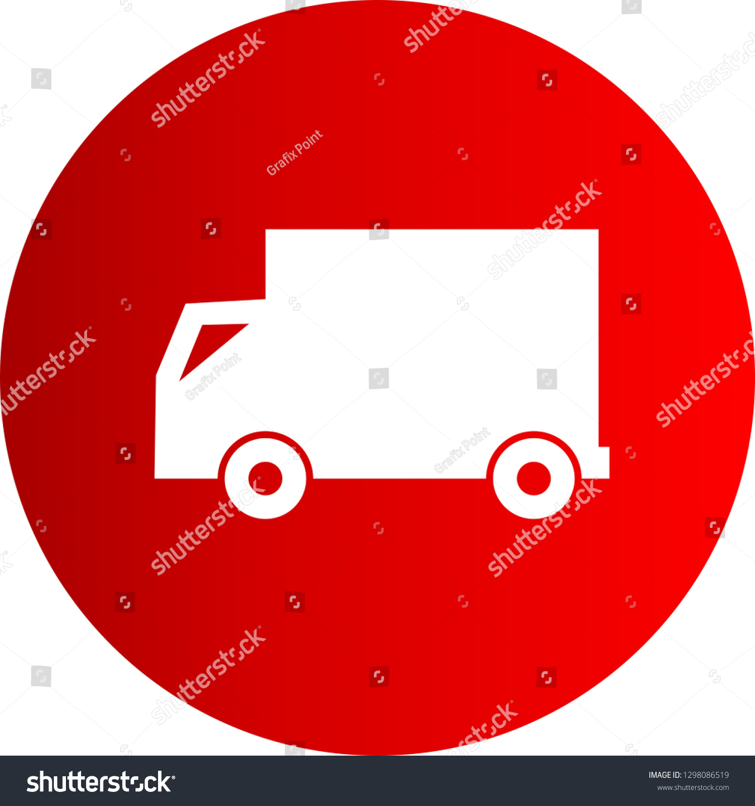 Vector Truck Icon Stock Vector (Royalty Free) 1298086519 | Shutterstock