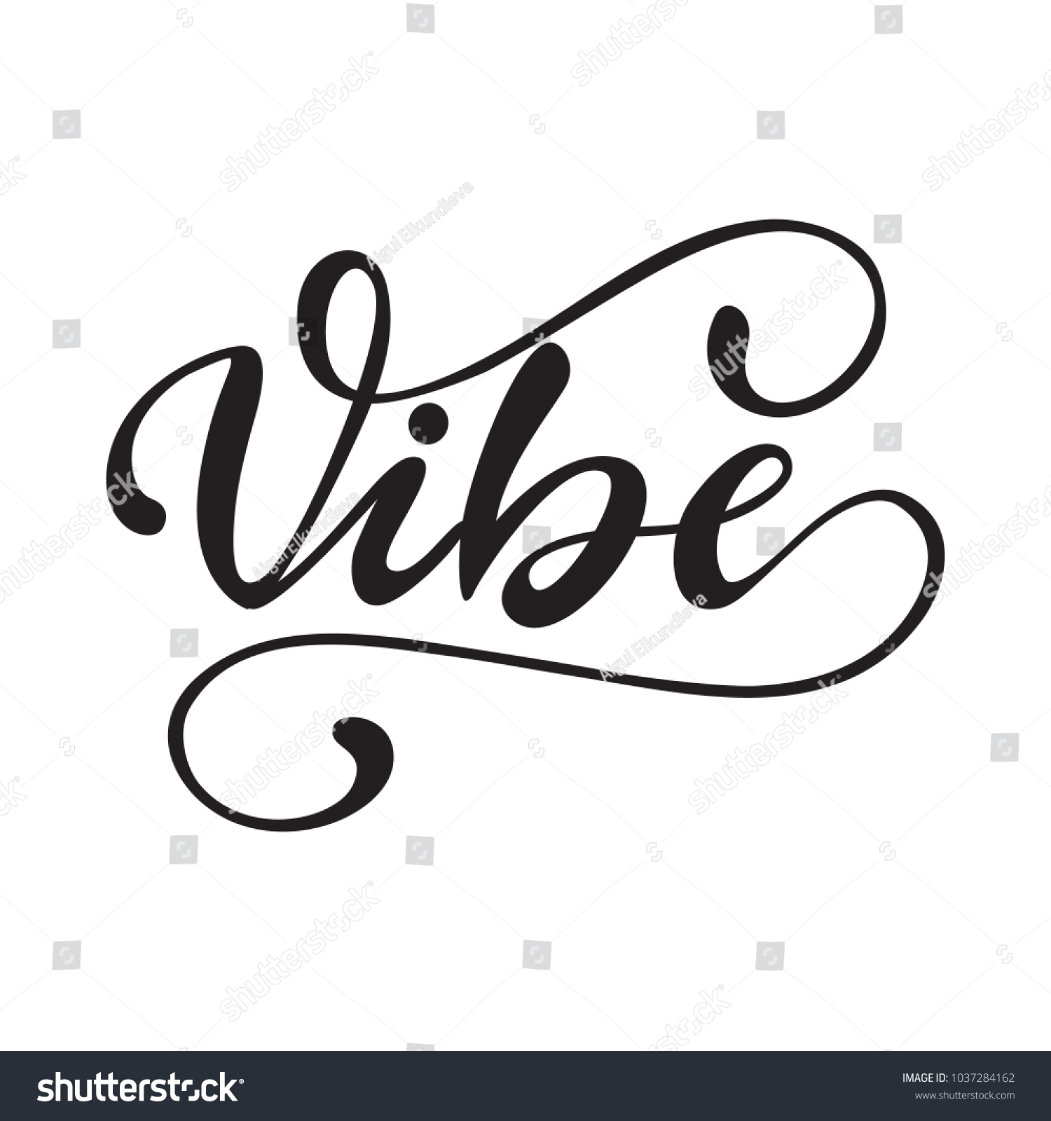 Vibe Lettering Logotype Vector Illustration Stock Vector (Royalty Free ...