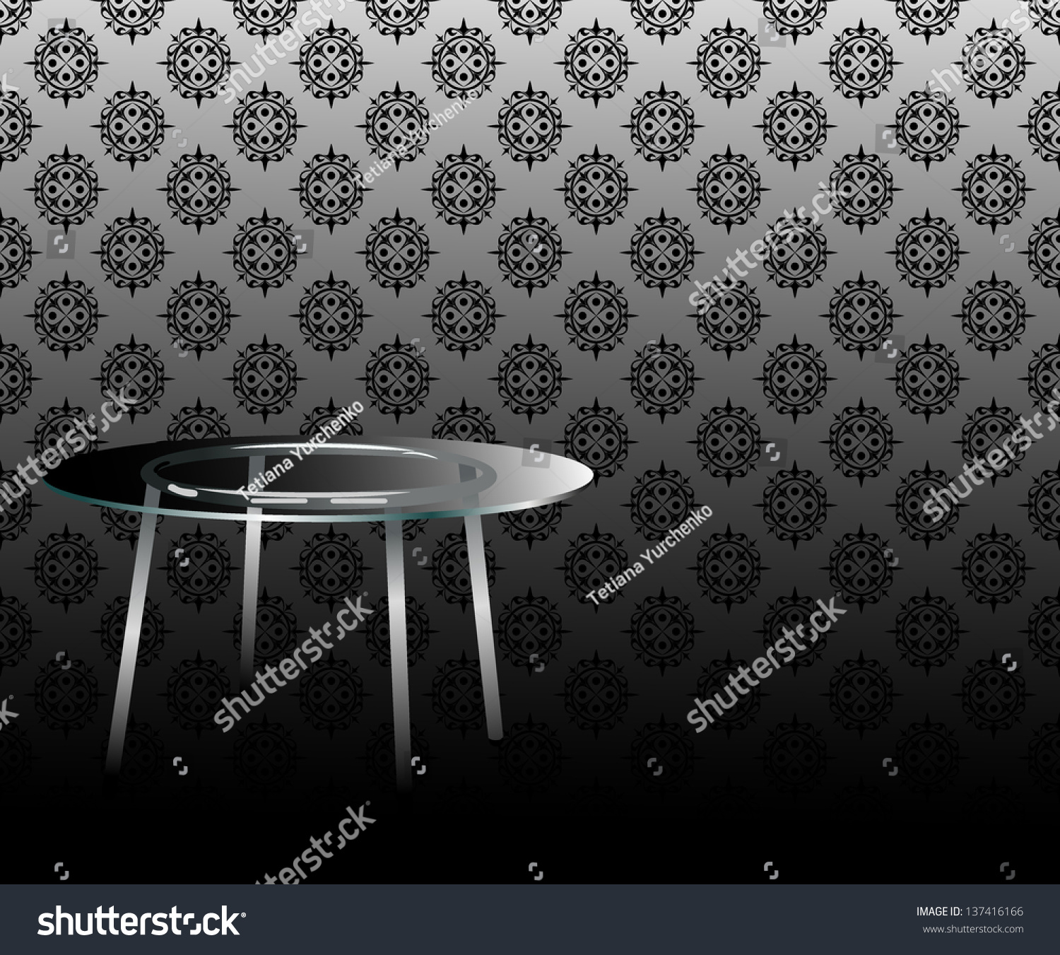 Wallpaper Table Stock Vector (Royalty Free) 137416166 | Shutterstock
