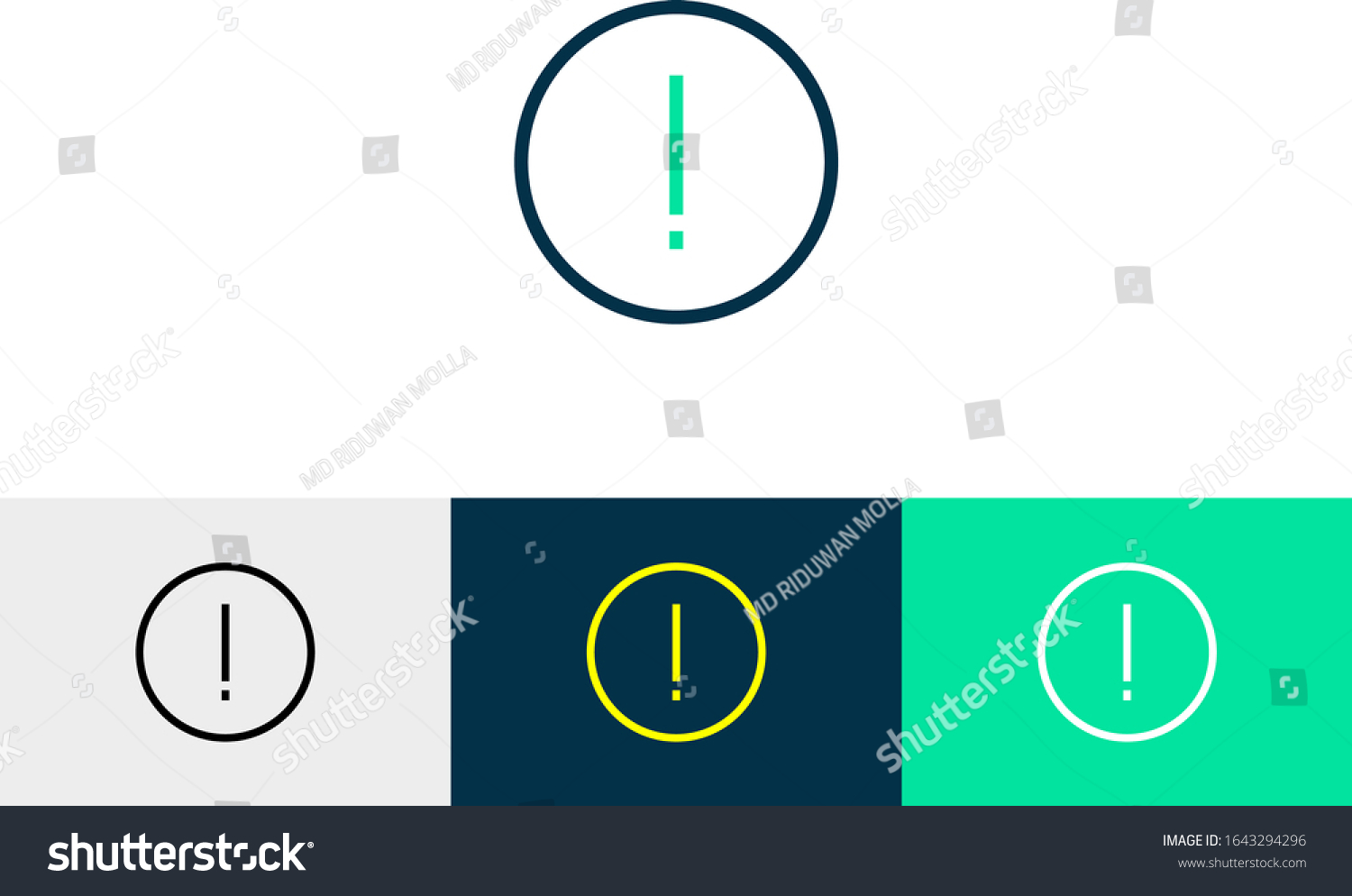 Warning Sign Line Art Icon Vector Stock Vector (Royalty Free ...