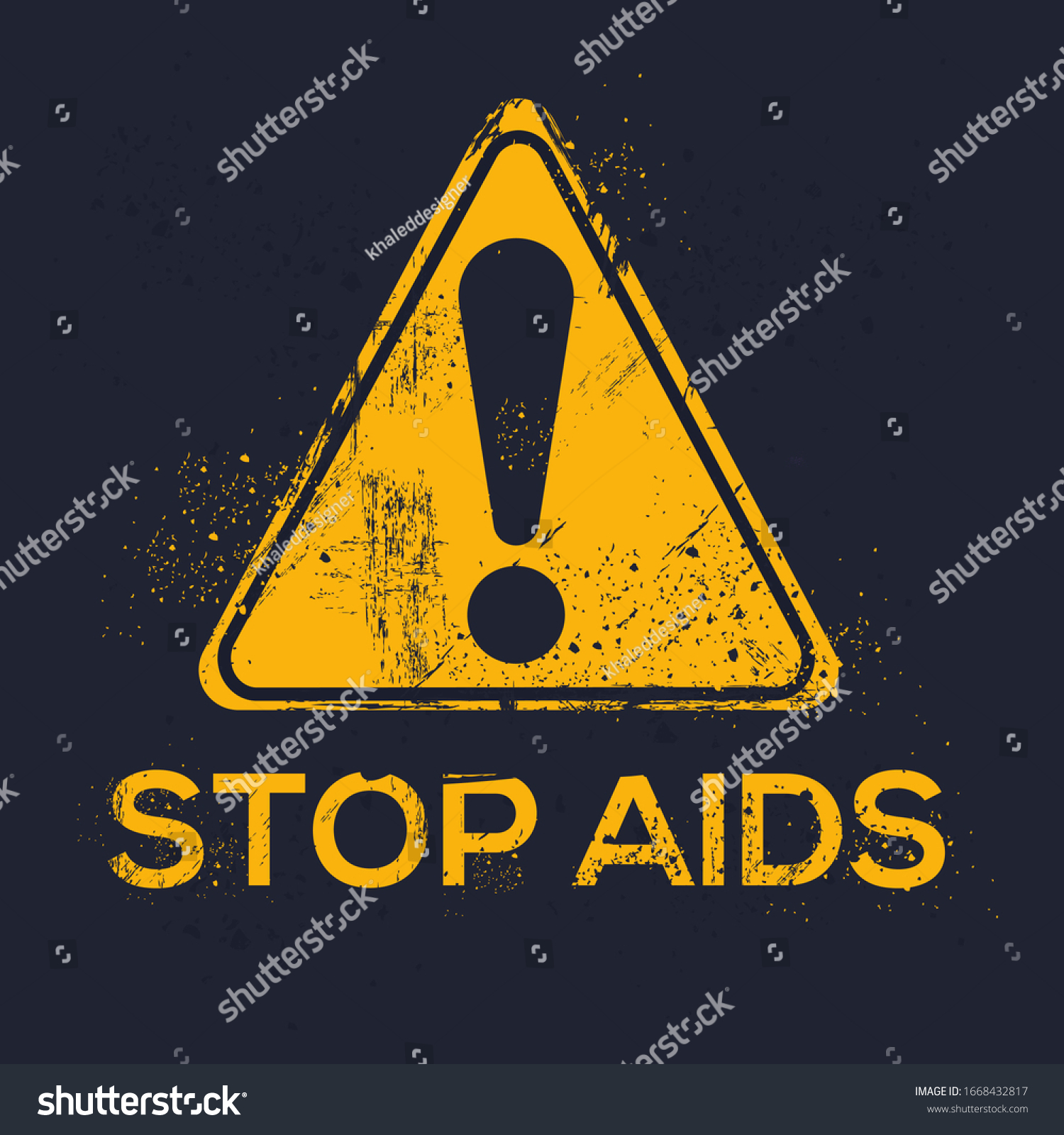 Warning Sign Stop Aids Vector Illustration: เวกเตอร์สต็อก (ปลอดค่า ...