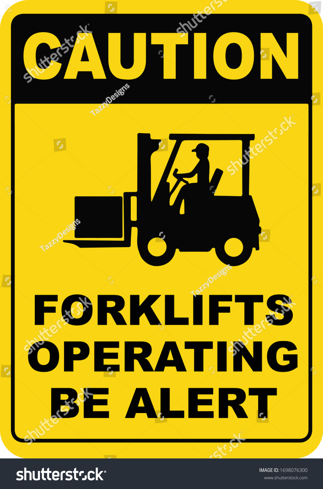 2way Forklifts Operating Vector Sign Stock Vector (Royalty Free) 1698076300