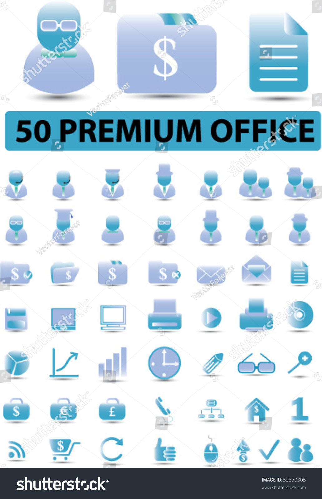 50 Web Business Signs Vector Stock Vector (Royalty Free) 52370305