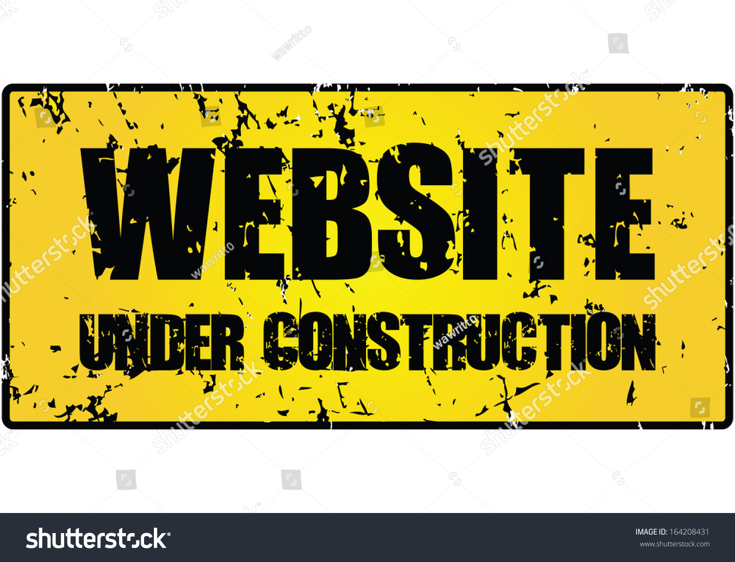 Website Under Construction Sign Vector Illustration: vector de stock ...