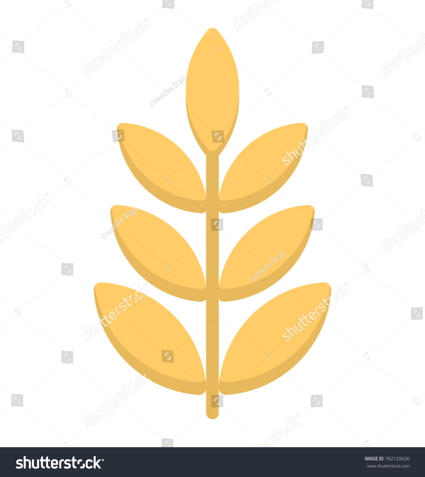 Wheat Ear Vector Icon Stock Vector (Royalty Free) 782120626 | Shutterstock