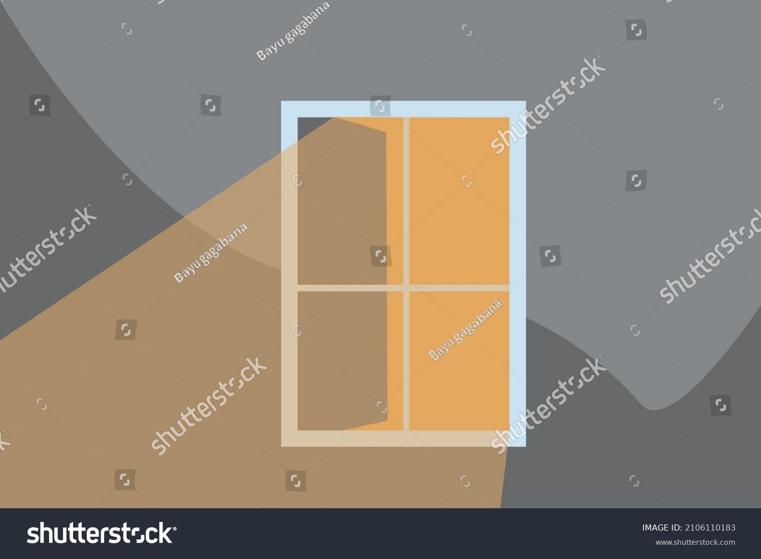 Window Vector Image Dark Background Stock Vector (Royalty Free ...