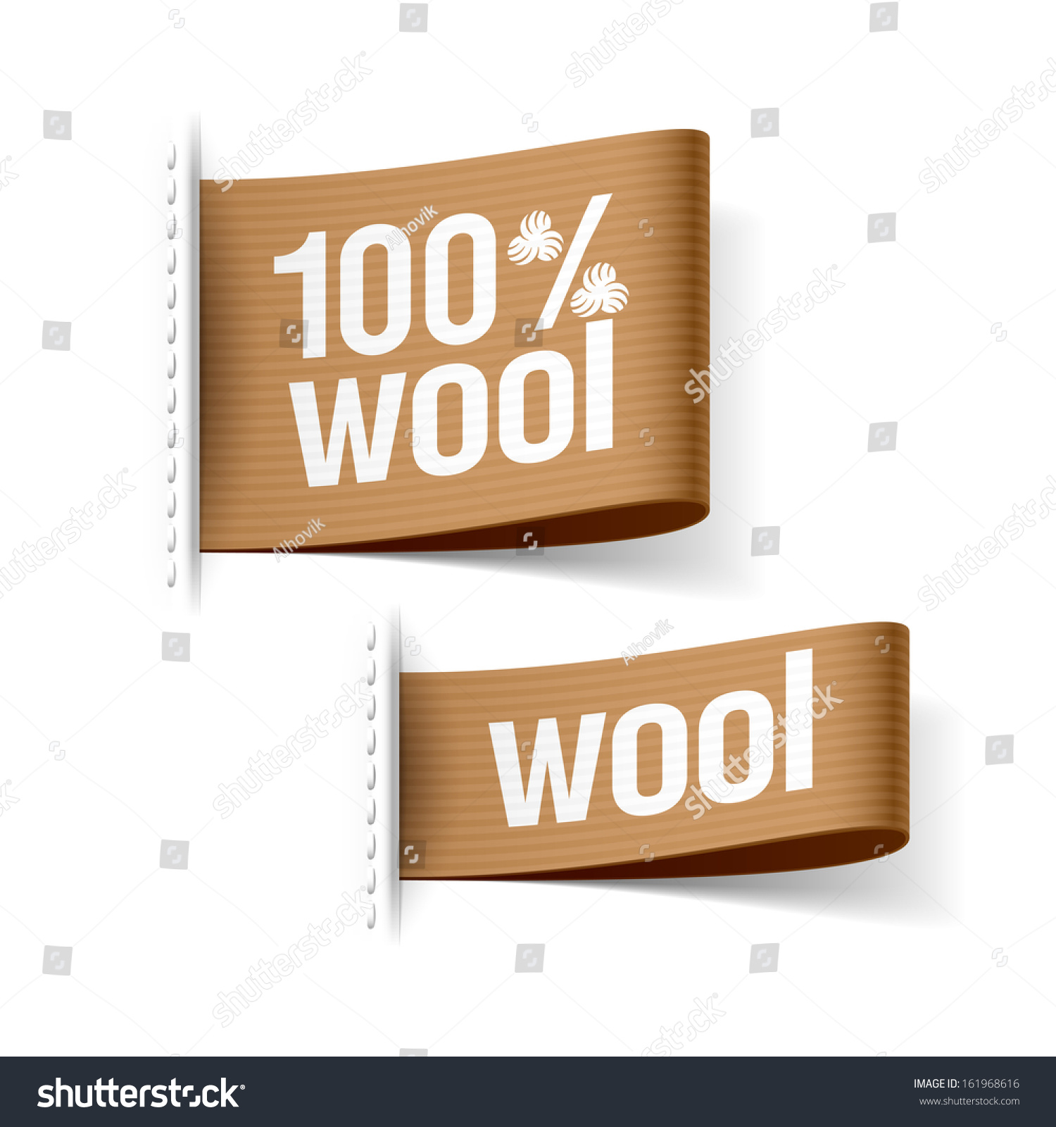 100 Wool Product Clothing Labels Vector: เวกเตอร์สต็อก (ปลอดค่า ...
