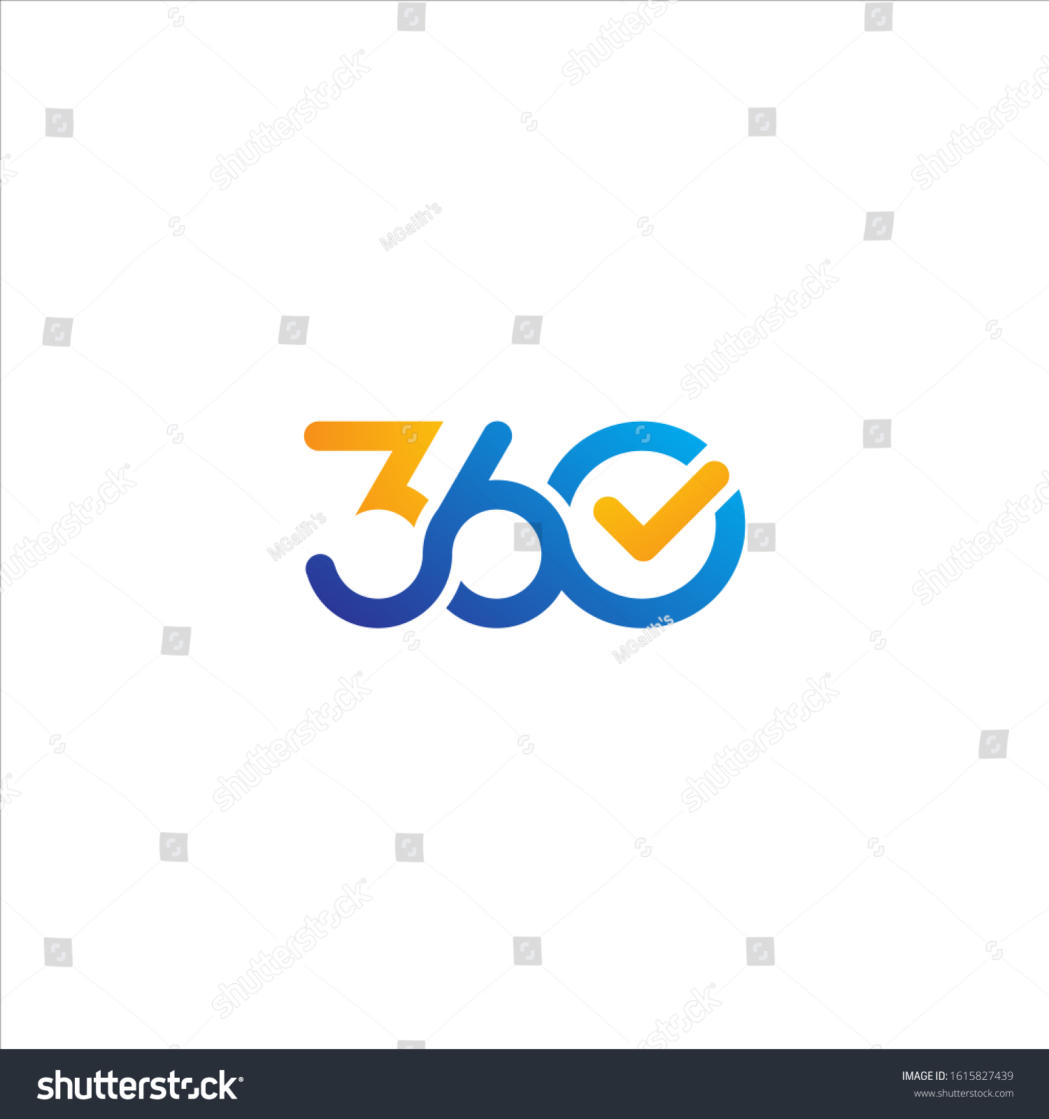 360 Work Logo Design Concept Stock Vector (Royalty Free) 1615827439