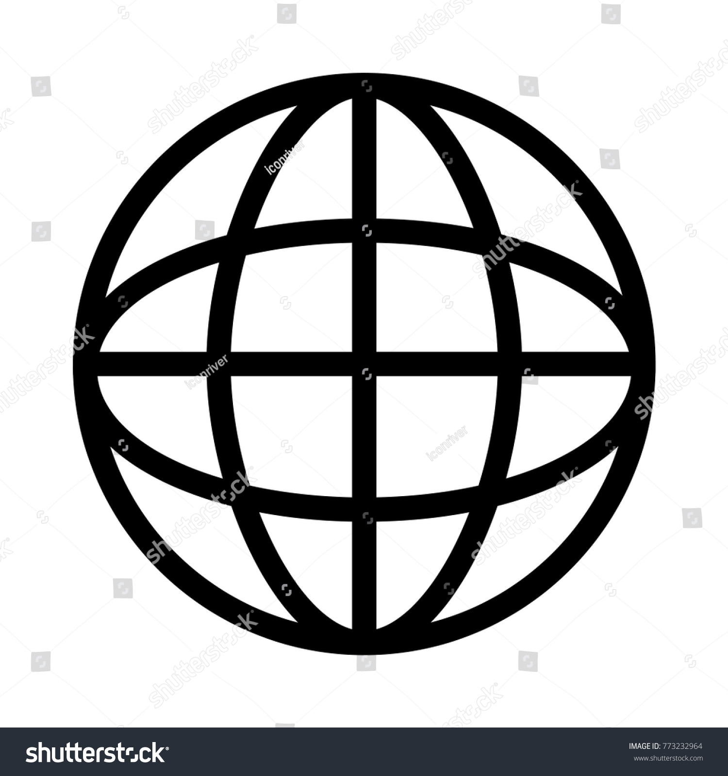 World Line Icon Stock Vector (Royalty Free) 773232964