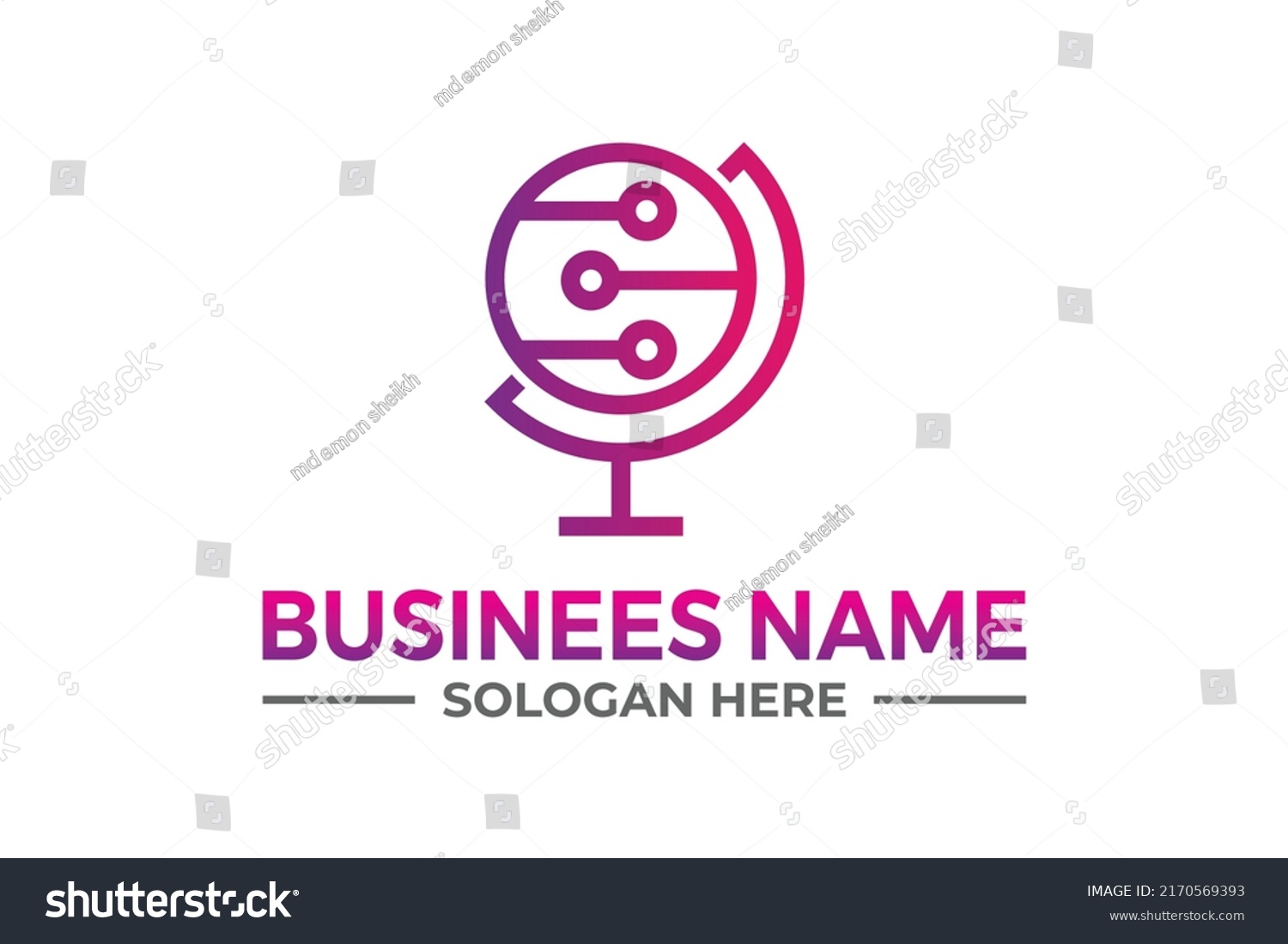 World Tech Data Logo Digital Technology Stock Vector (Royalty Free ...