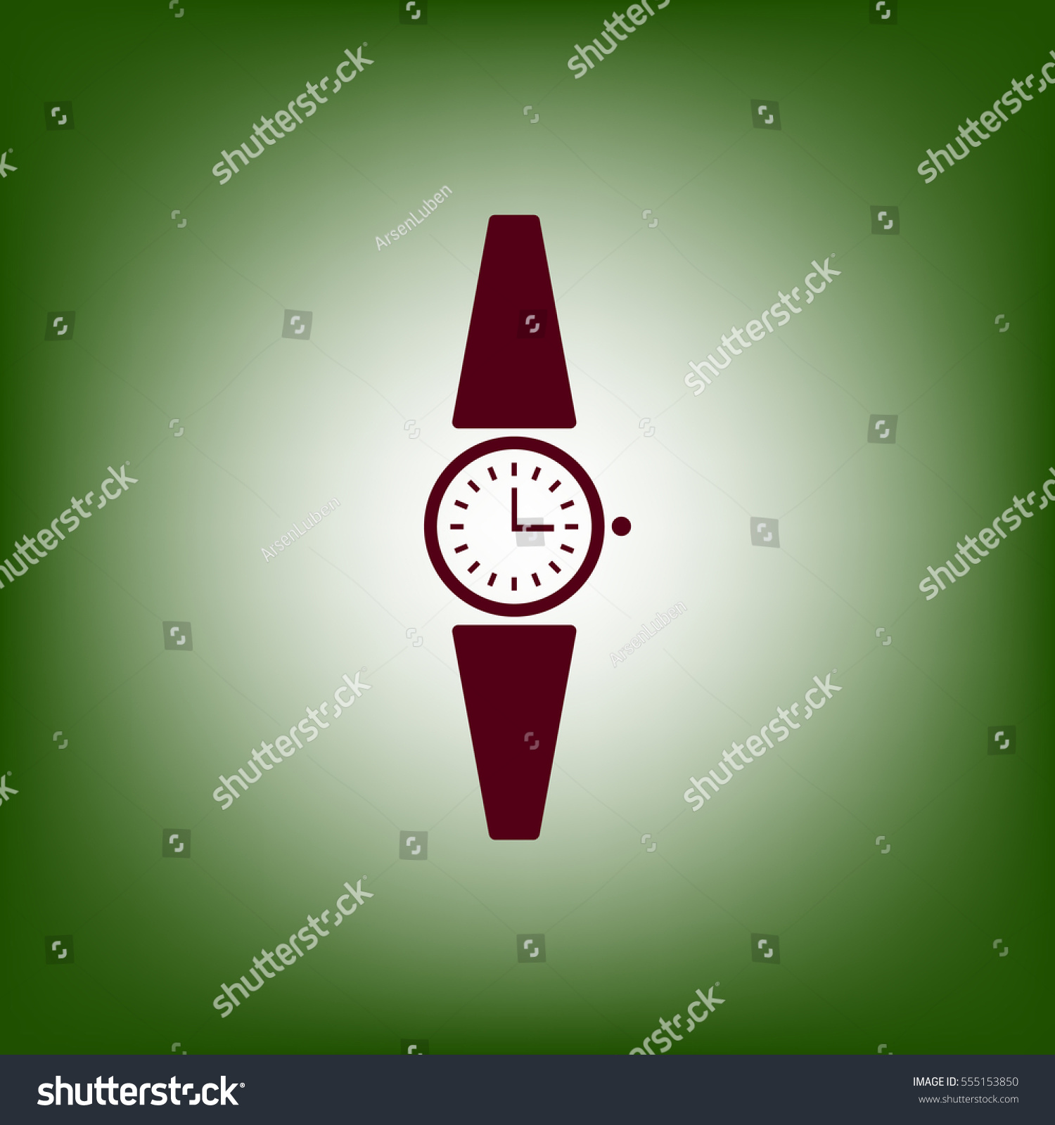 Wrist Watch Hand Clock Stock Vector (Royalty Free) 555153850 | Shutterstock