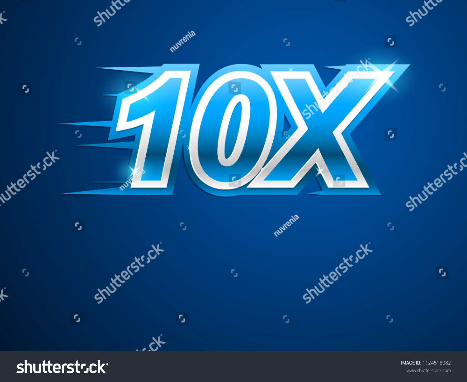 10x Blue Logo Stock Vector (Royalty Free) 1124518082