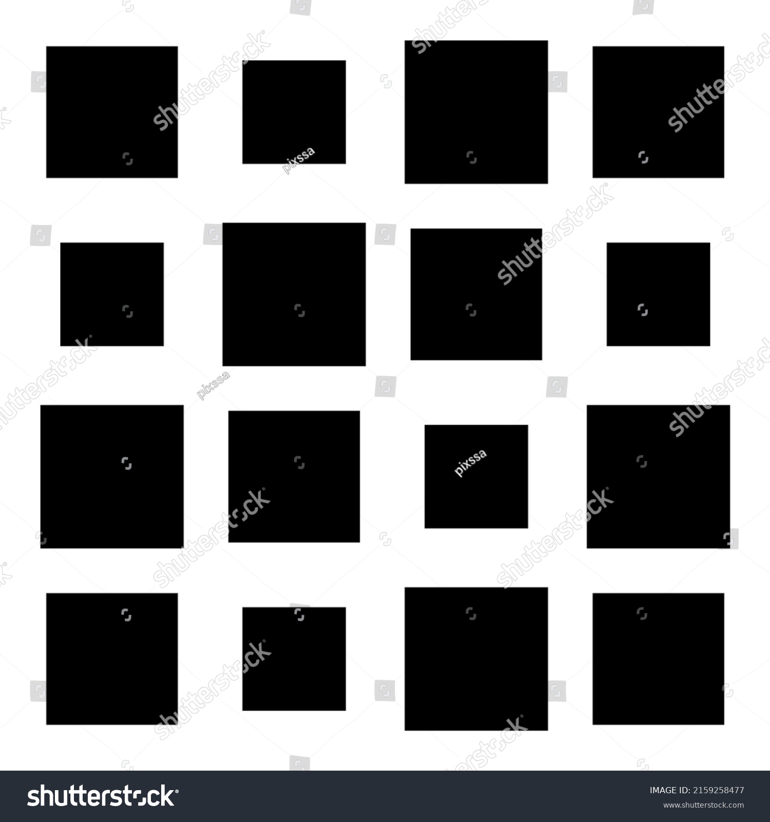 4x4 Cube Square Geometric Arrangement Square Stock Vector (Royalty Free ...