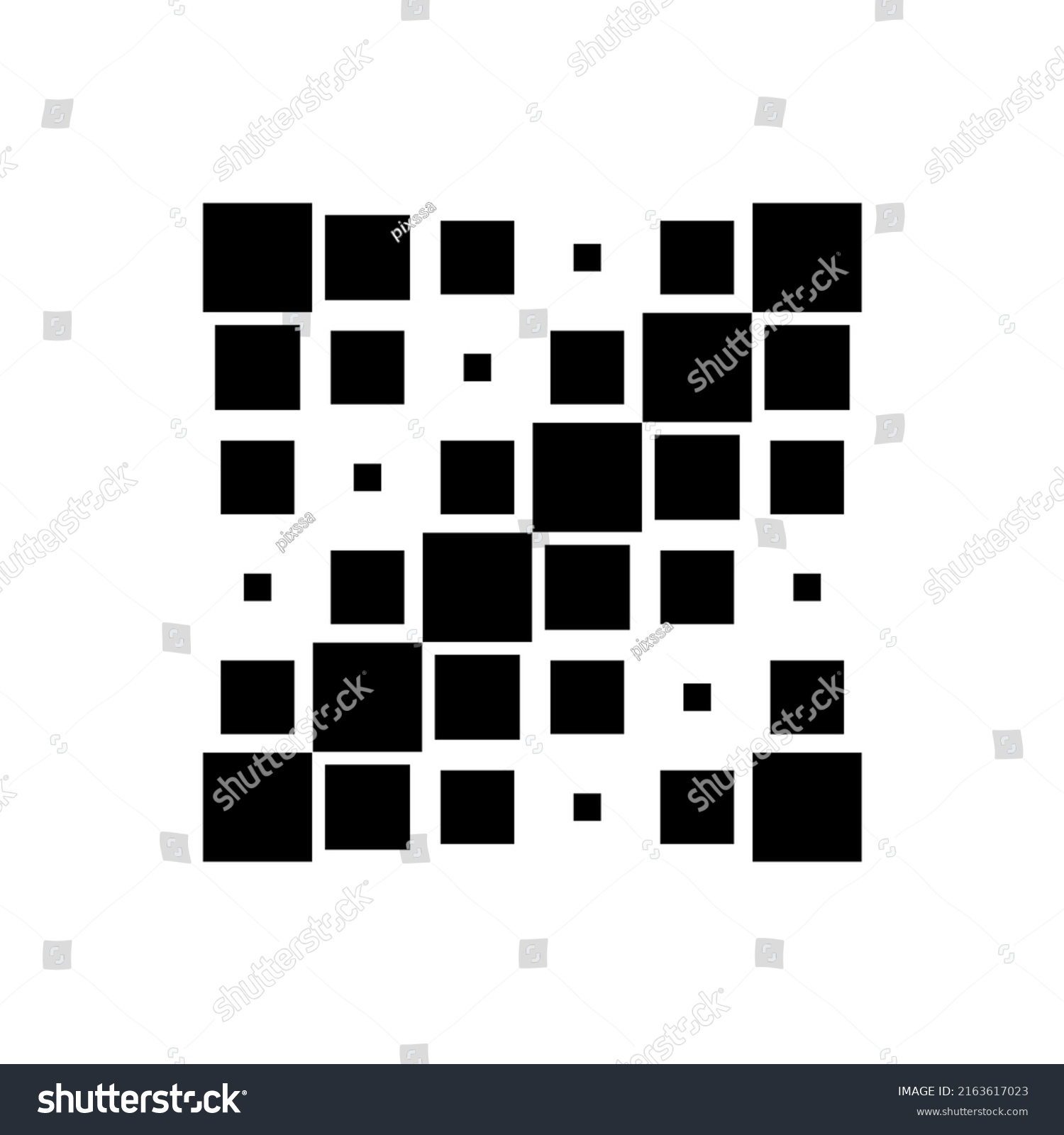 6x6 Cube Square Geometric Arrangement Square Stock Vector (Royalty Free ...