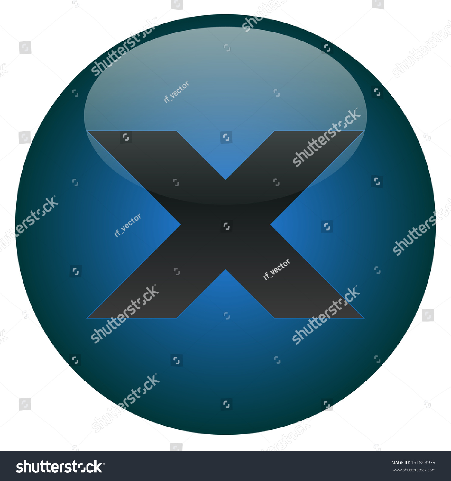 X Letter X Shape Emblem Stock Vector (Royalty Free) 191863979 ...