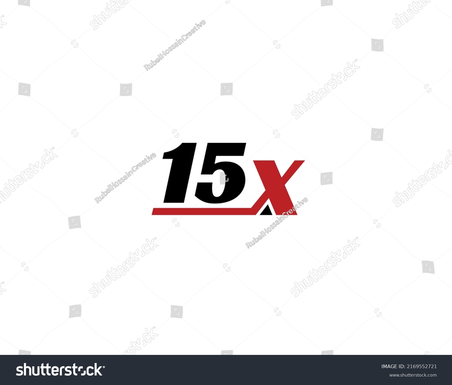 15x X15 Initial Letter Logo Stock Vector (Royalty Free) 2169552721 ...