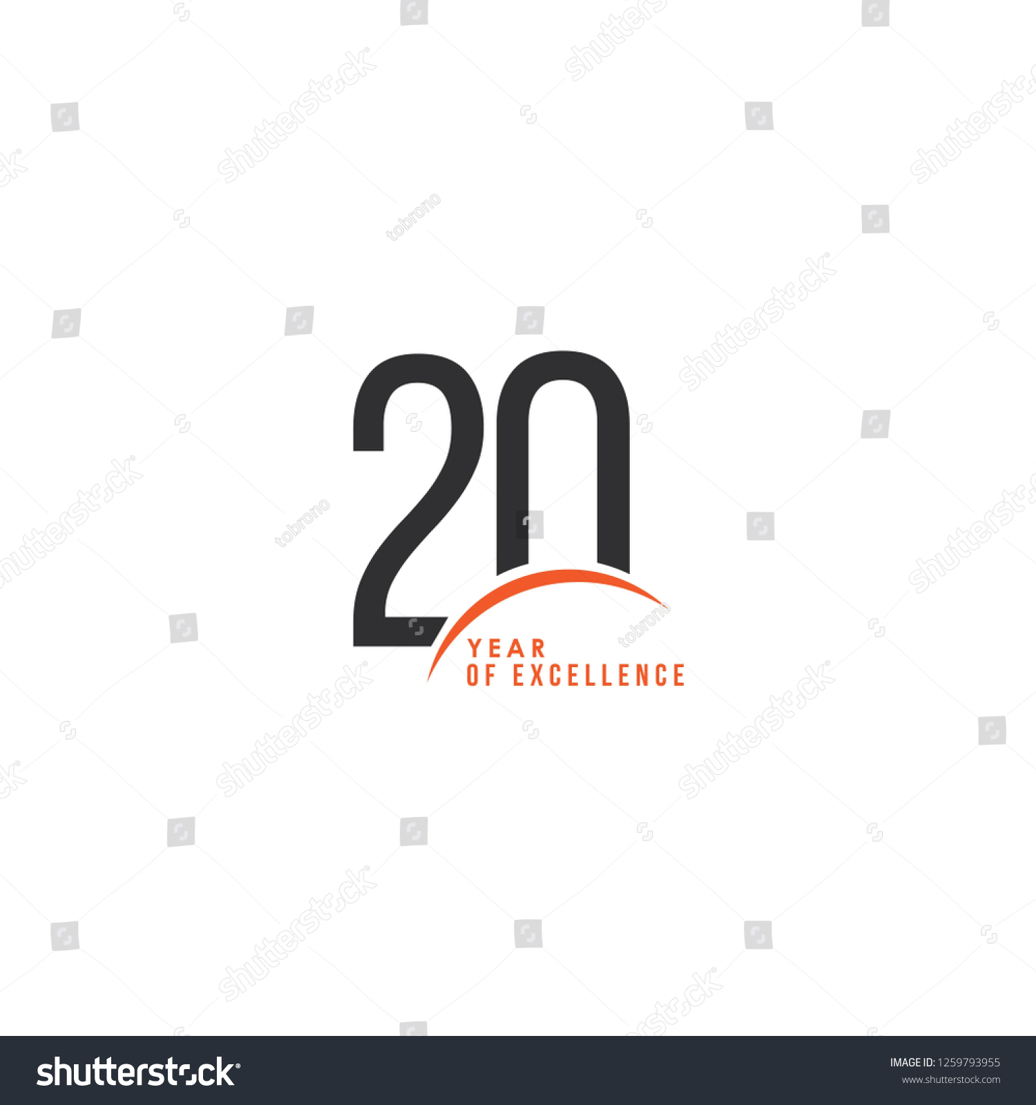 20 Year Excellence Vector Template Design: vector de stock (libre de ... 20 Year Excellence Vector Template Design: vector de stock (libre de ...