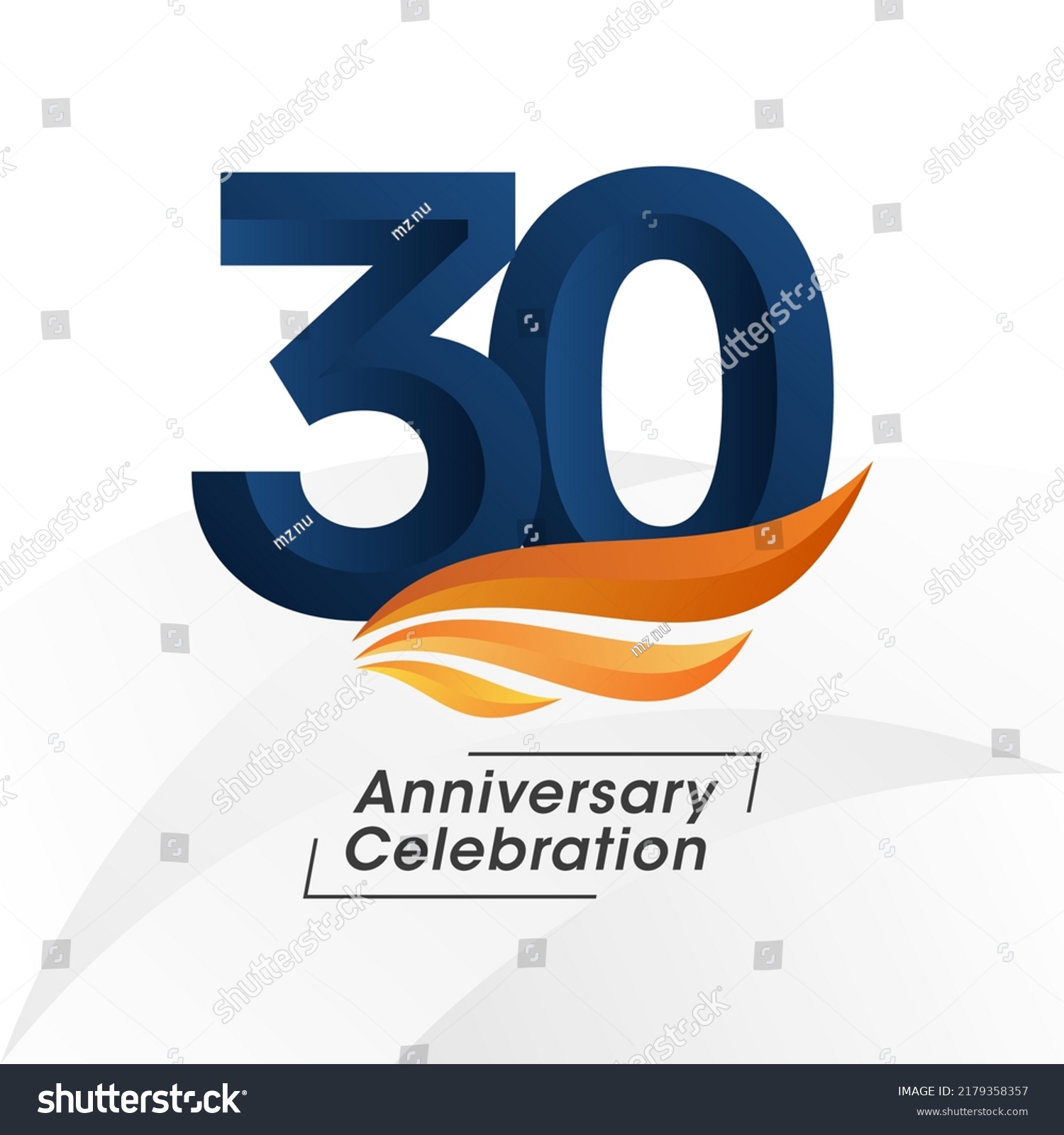 30 Years Anniversary Design Template Vector Stock Vector (Royalty Free ...