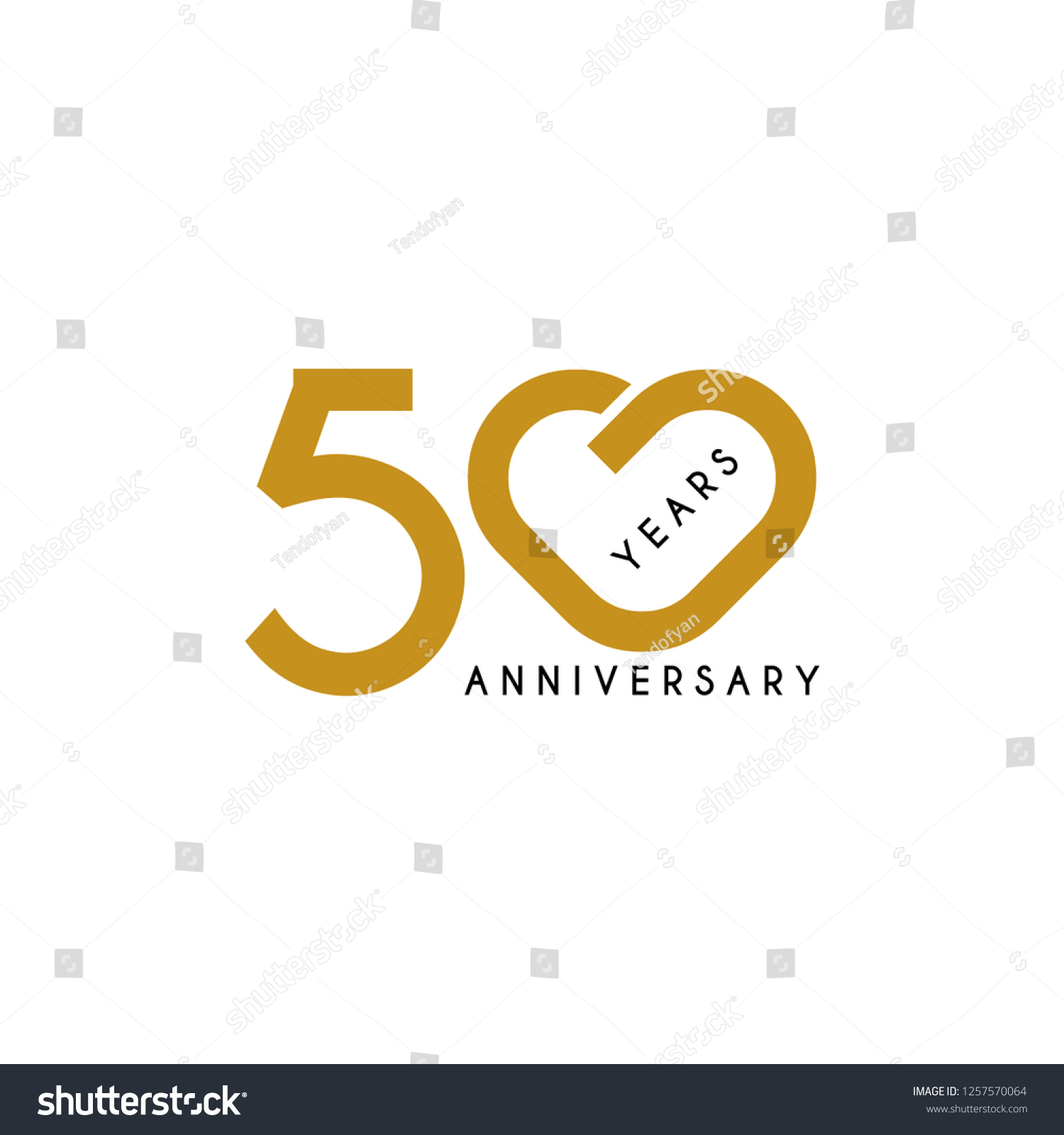 50 Years Anniversary Design Vector Eps: เวกเตอร์สต็อก (ปลอดค่าลิขสิทธิ์ ...