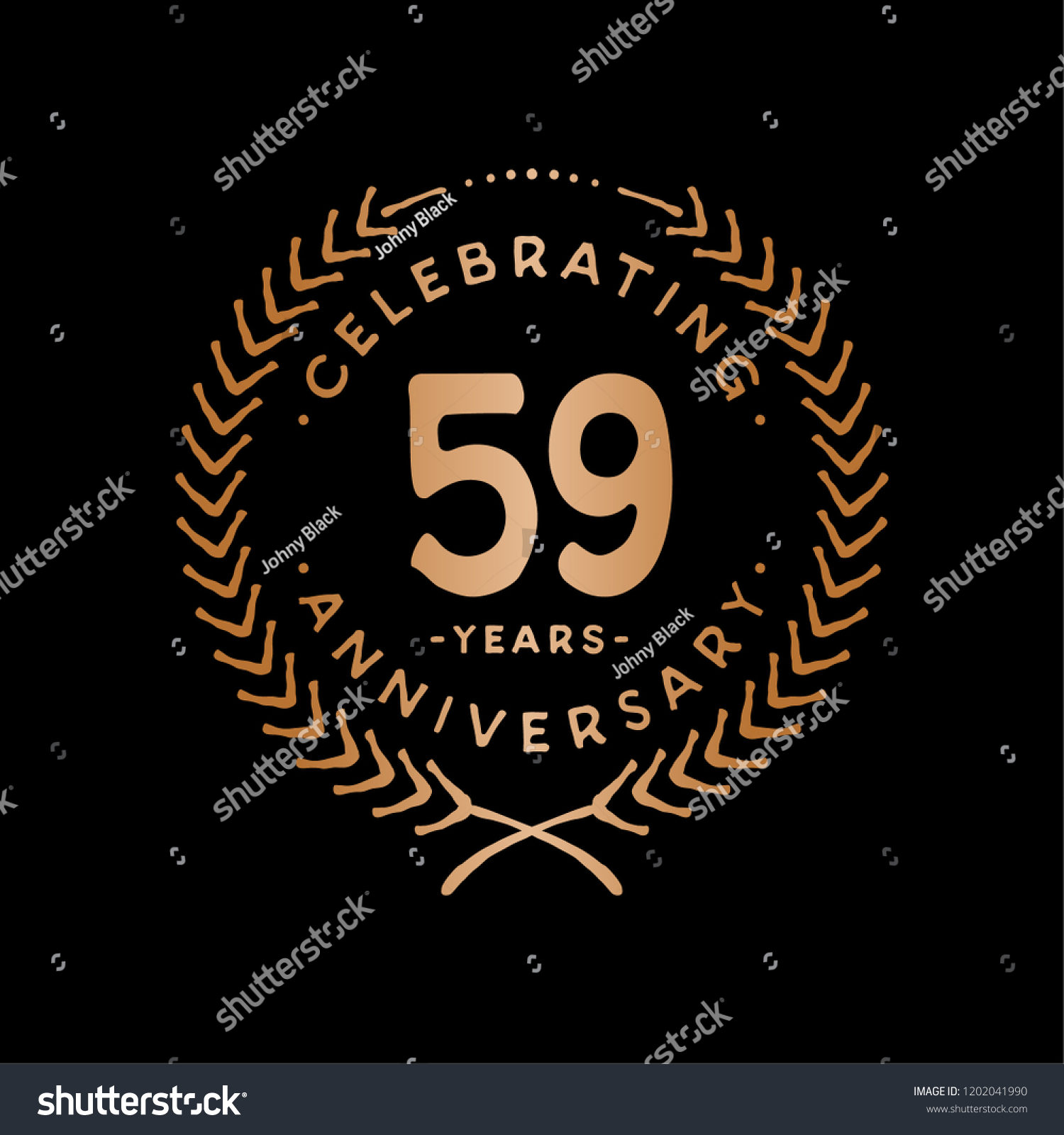 59 Years Design Template 59th Vector Stock Vector (Royalty Free ...