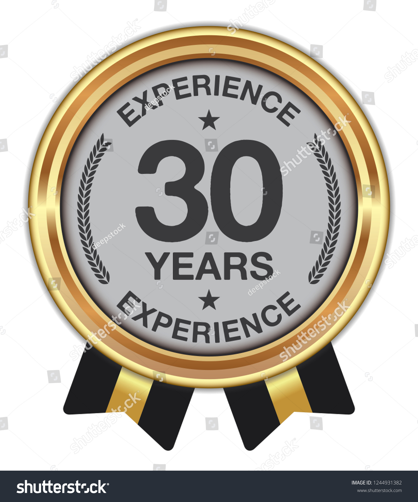 30 Years Experience Vector Badge Ribbons Stock Vector (Royalty Free ... 30 Years Experience Vector Badge Ribbons Stock Vector (Royalty Free ...