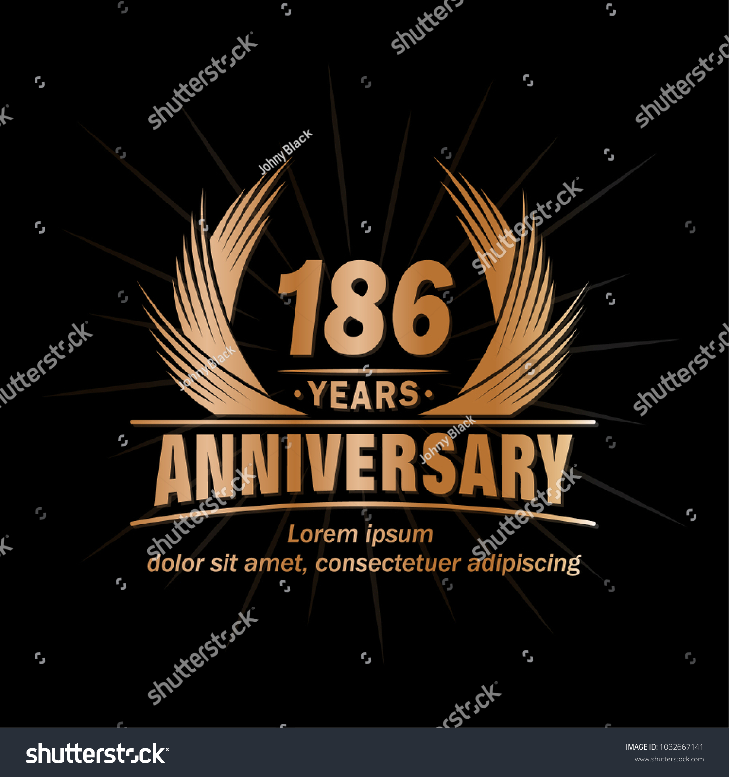 186 Years Vector Illustration Template: เวกเตอร์สต็อก (ปลอดค่าลิขสิทธิ์ ...